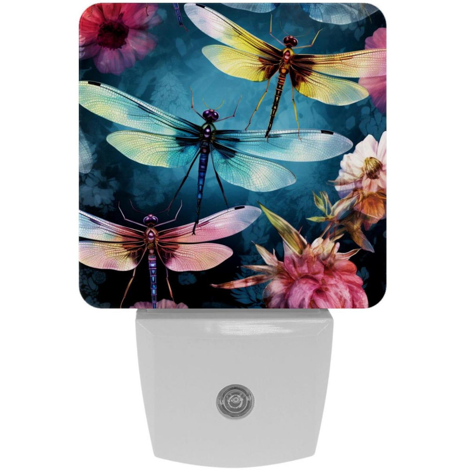 Dragonfly LED Square Night Lights - Bright and Compact Bedroom or ...
