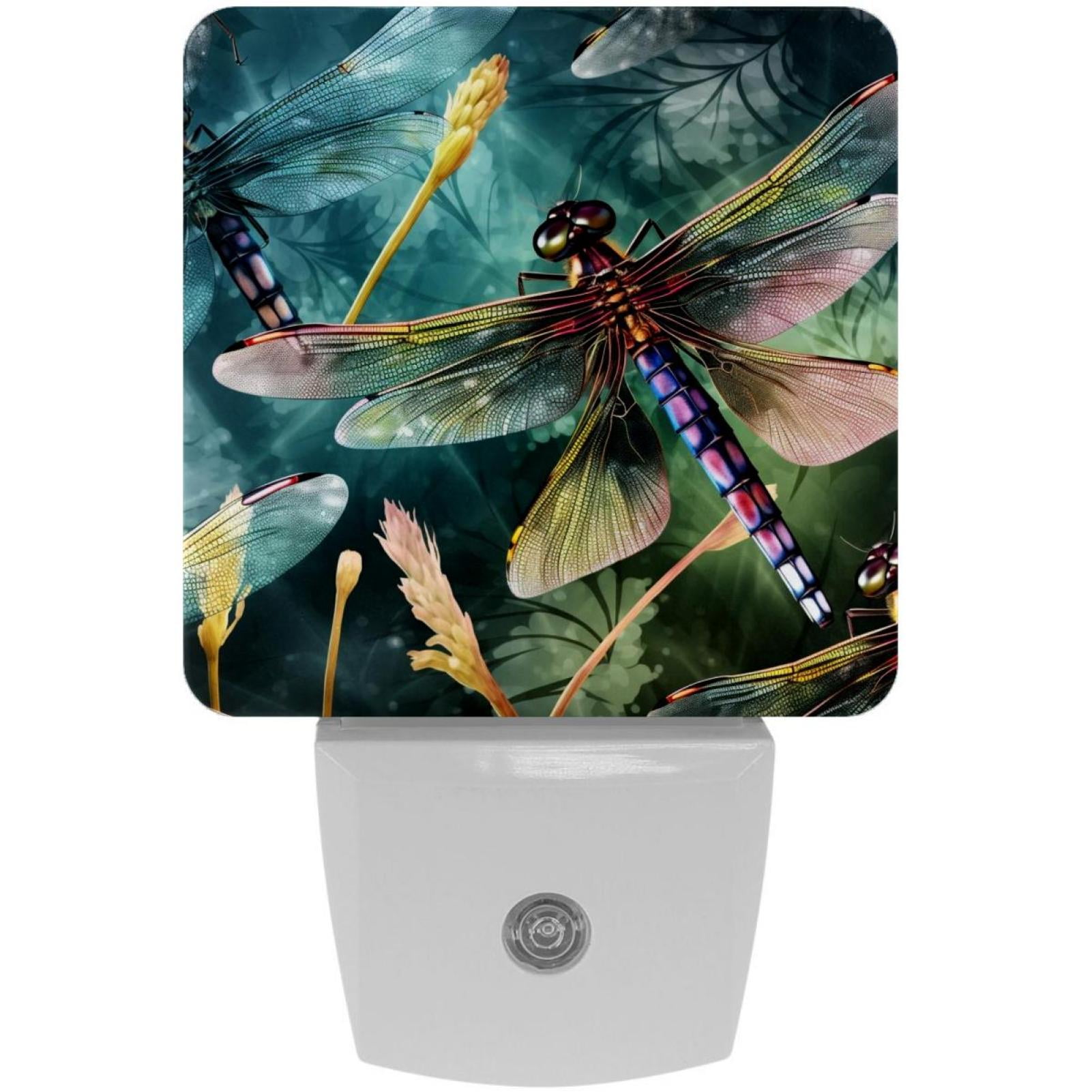 Dragonfly LED Square Night Lights - Energy Efficient Plug-in Wall Lamp ...