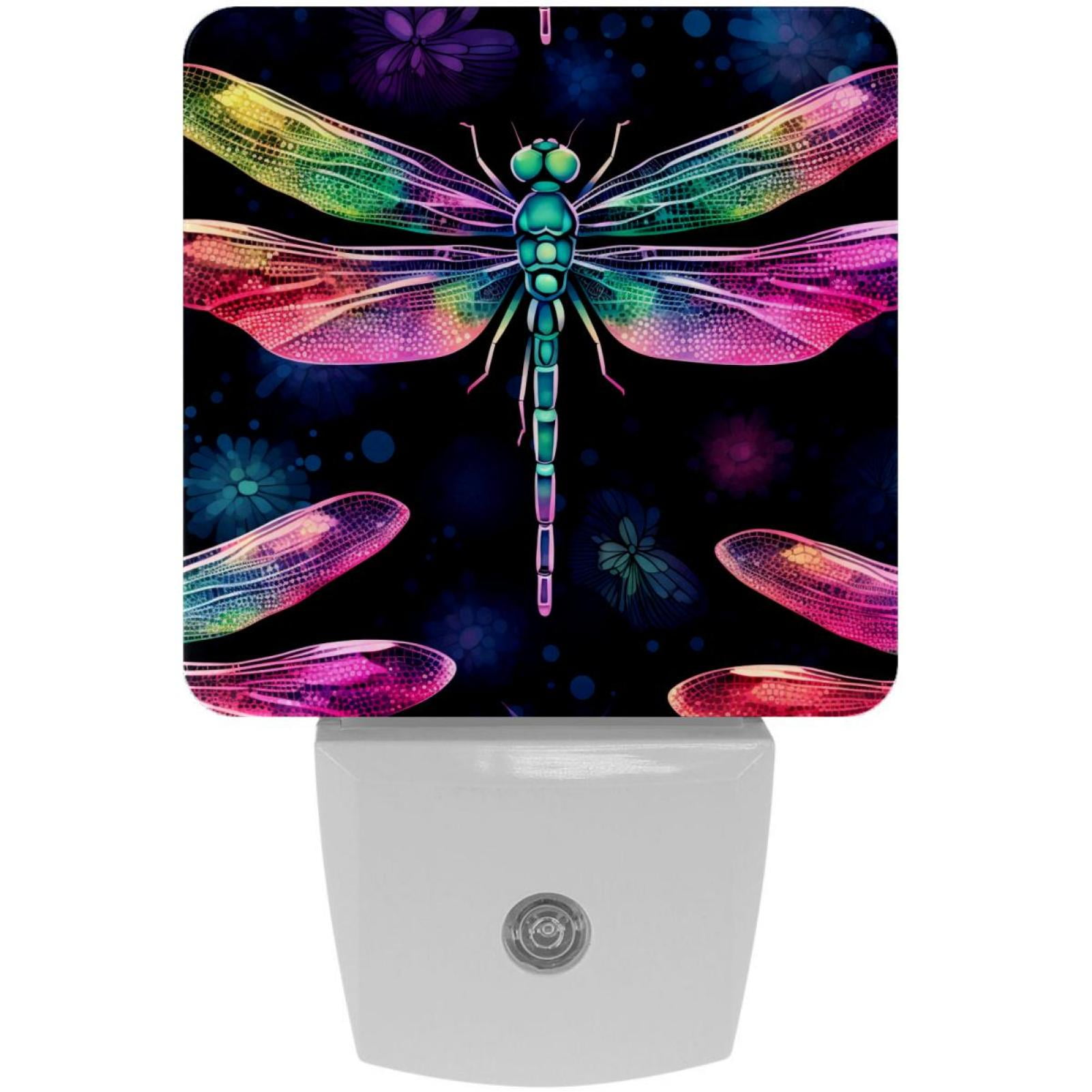 Dragonfly LED Square Night Lights - Energy Efficient Plug-in Wall Lamp ...