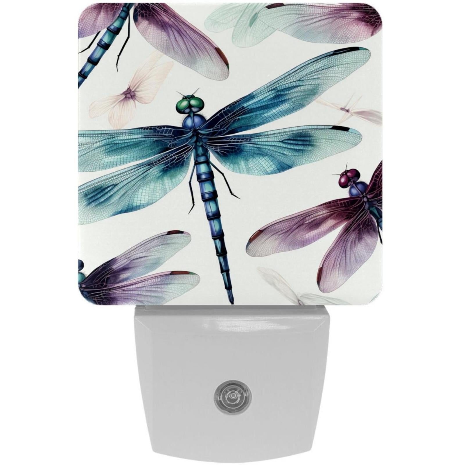 Dragonfly LED Square Night Lights- Modern and Energy Efficient Bedside ...