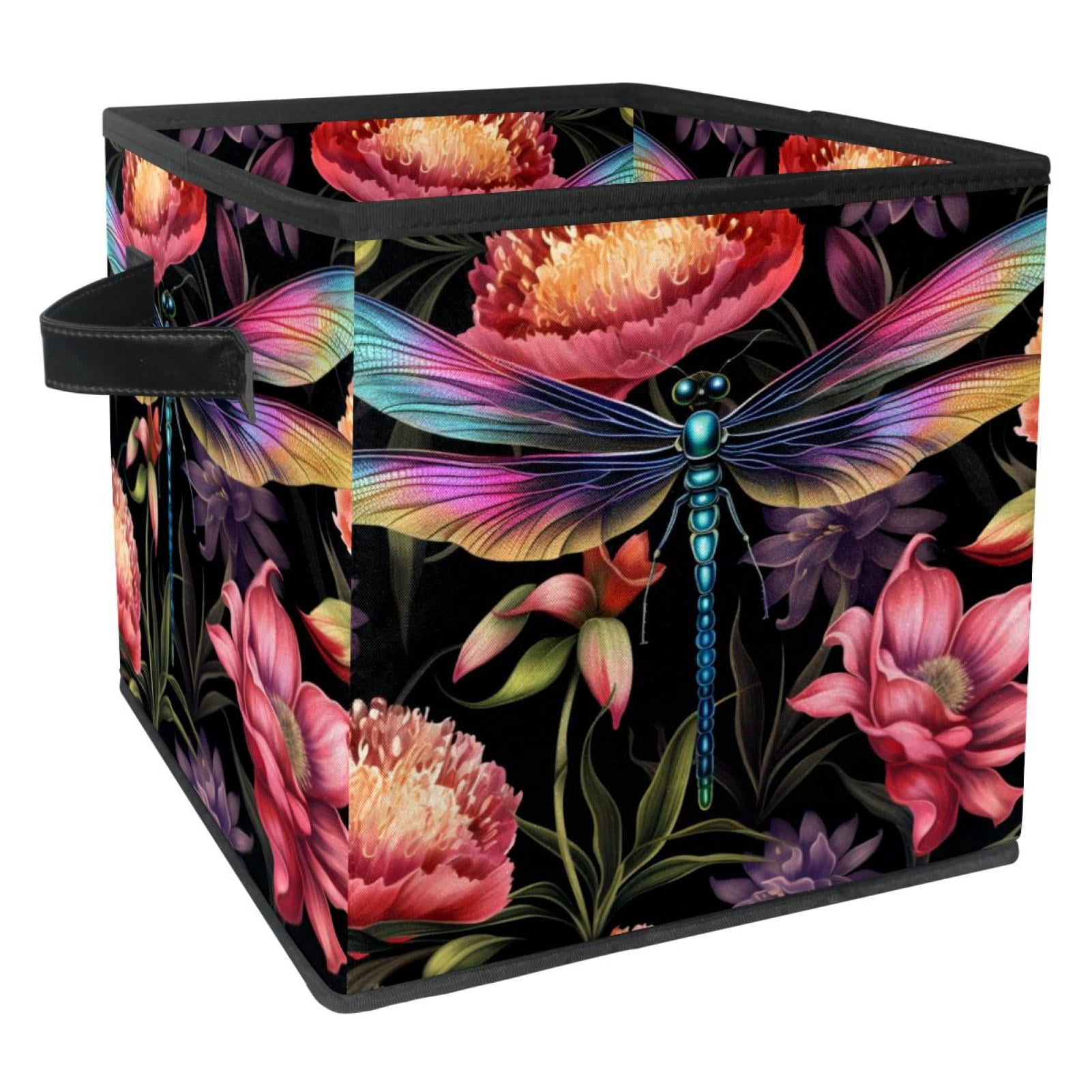 Dragonfly Large Capacity Foldable Storage Bin Box Cubes with Handle, 10 ...