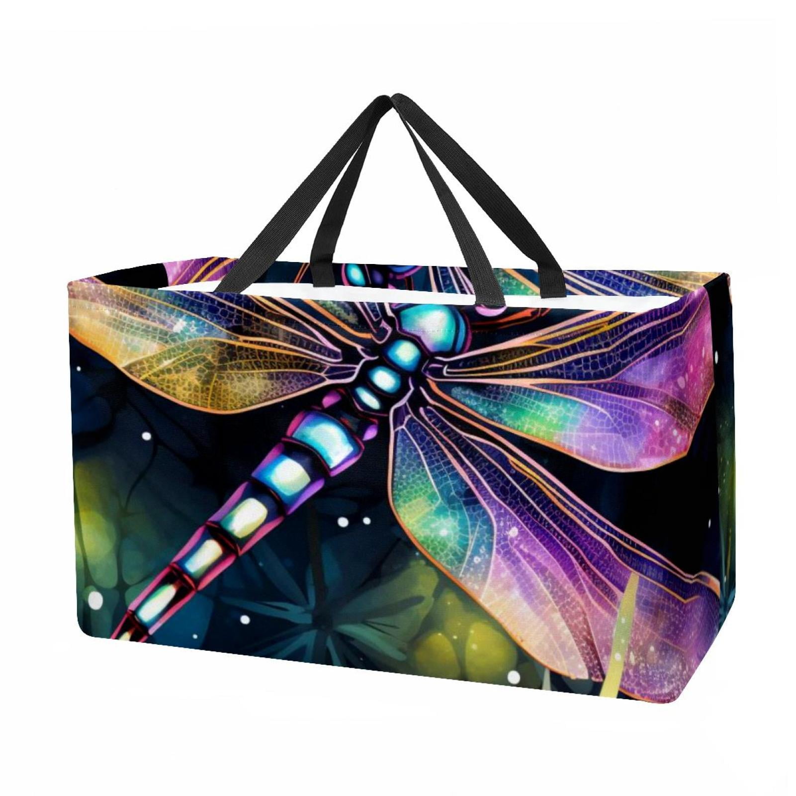 Dragonfly Large Capacity Reusable Foldable Oxford Cloth Grocery Baskets ...