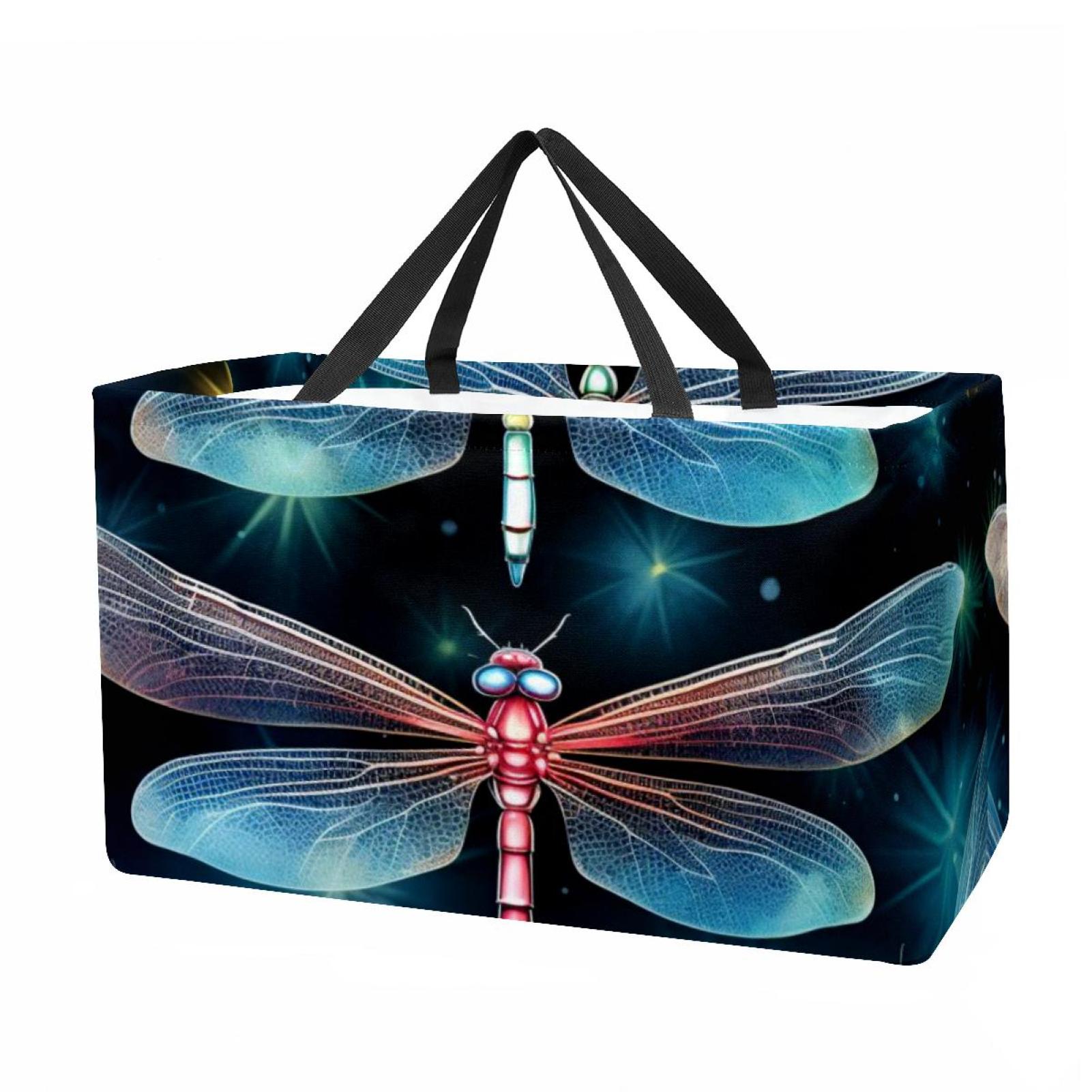 Dragonfly Large Capacity Reusable Foldable Oxford Cloth Storage Basket ...