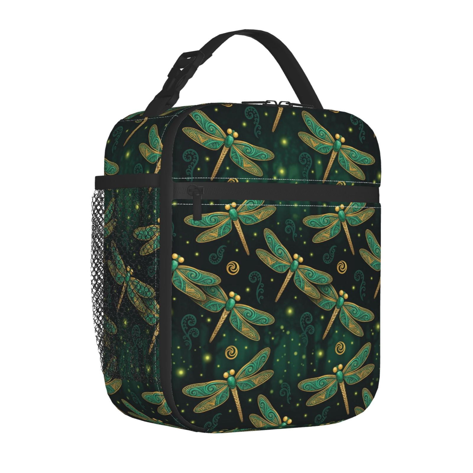 Dragonfly Lunch Bag, Minimalist Nature Creature Insulated Carrier ...