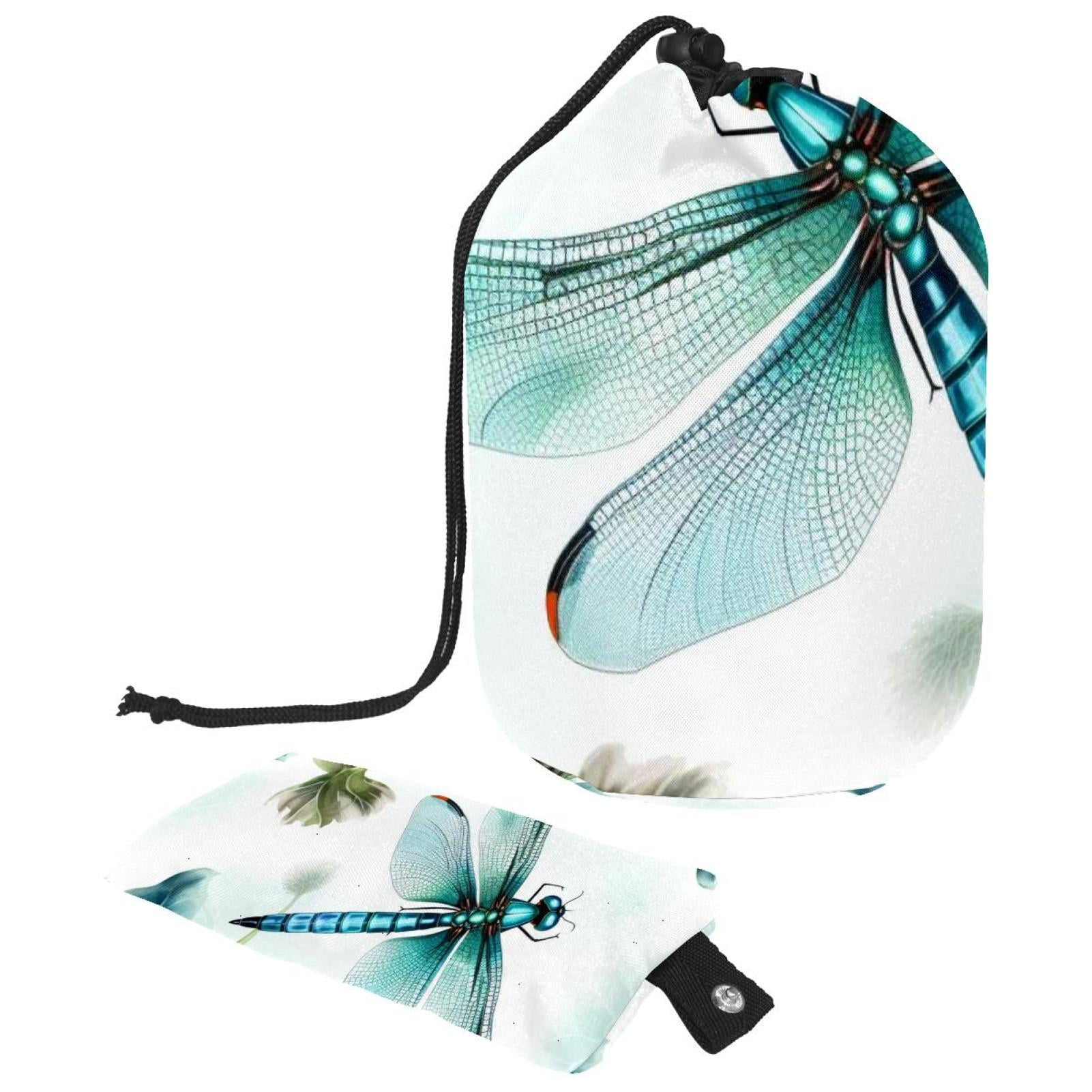 Dragonfly Mesh Laundry Bags Set - Portable Drawstring Foldable Travel ...