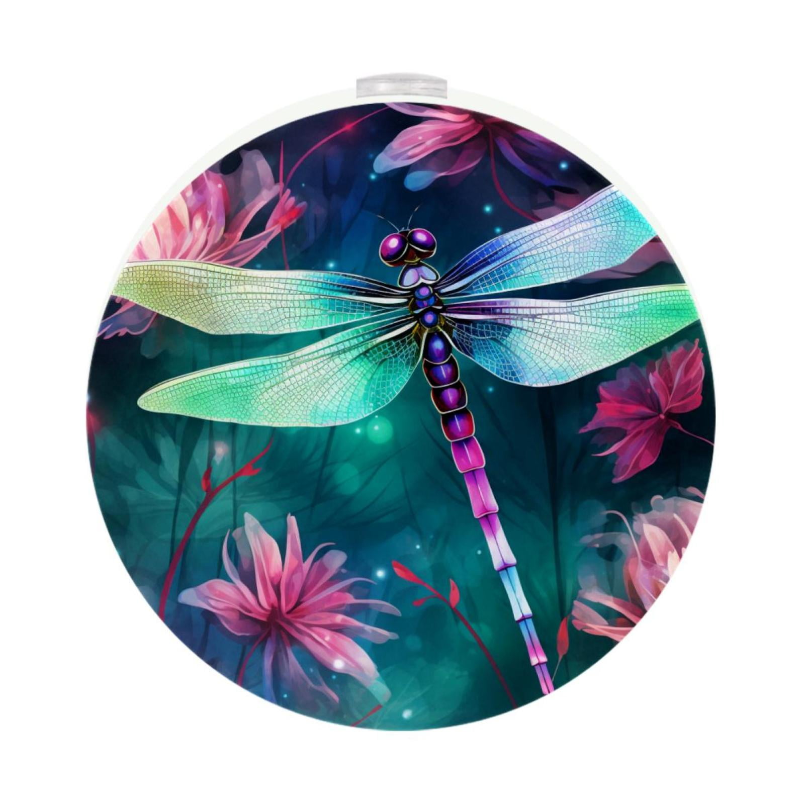 Dragonfly Modern Wall Night Light - Set of 2, Small LED Lights for ...