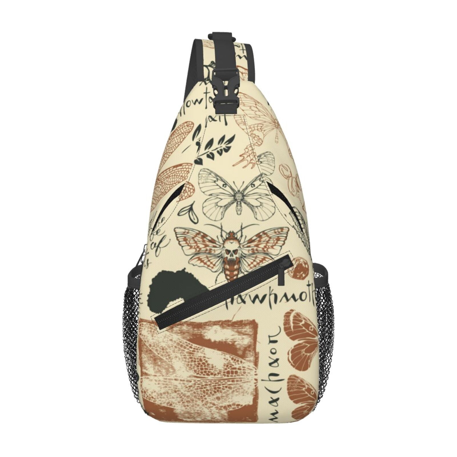 Dragonfly Moth Vintage Butterfly Sling Backpack Shoulder Chest ...
