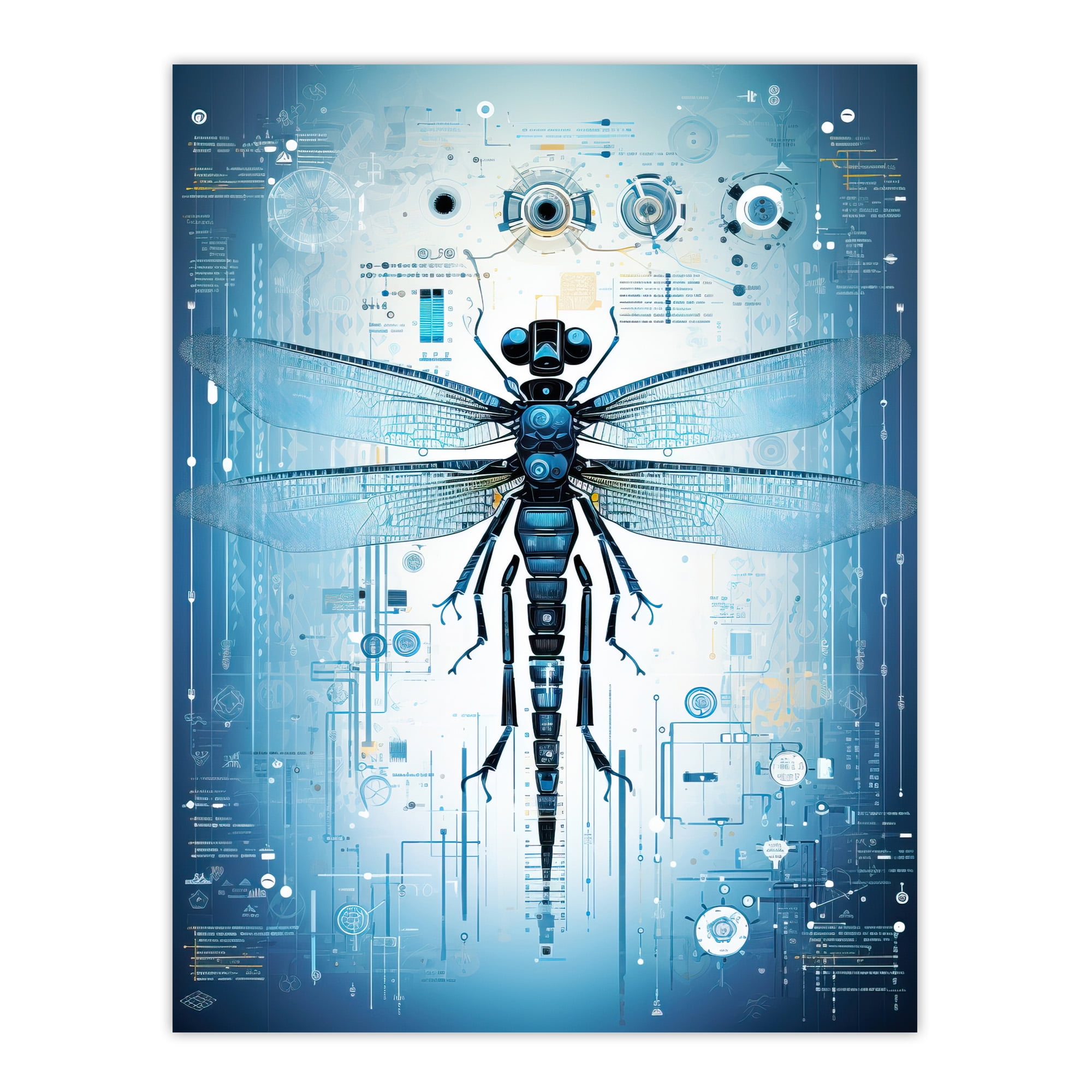 Dragonfly Nanobot Robot Hybrid Secret Military Schematic Blueprint ...