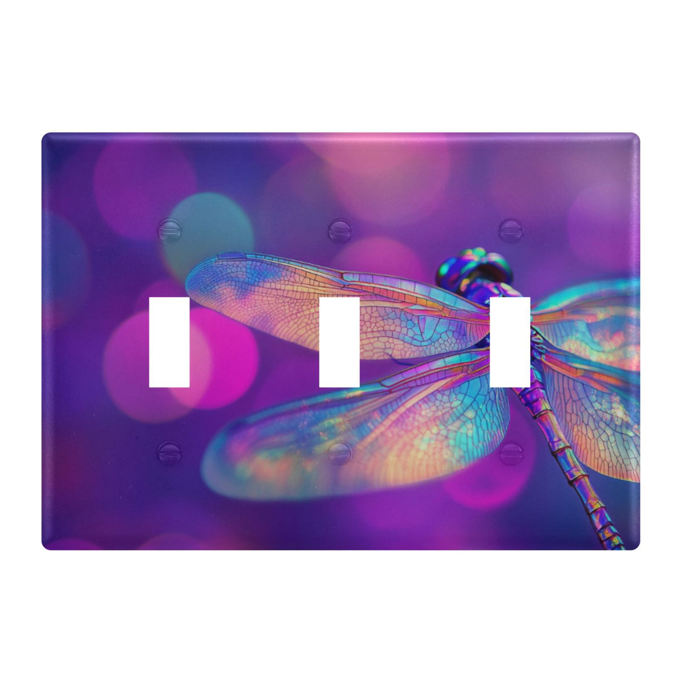 Dragonfly Neon Colored Light Switch Cover Electrical Outlet Cover ...