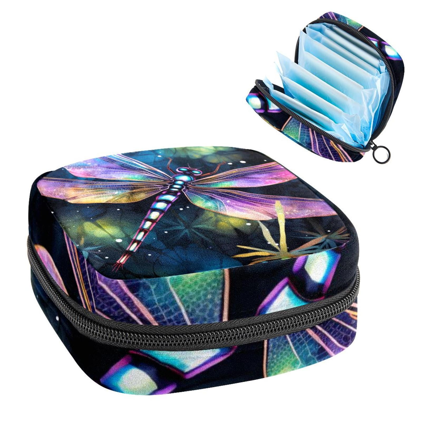 Dragonfly Pad Bag Storage Organizer Pouch for Menstrual Hygiene ...