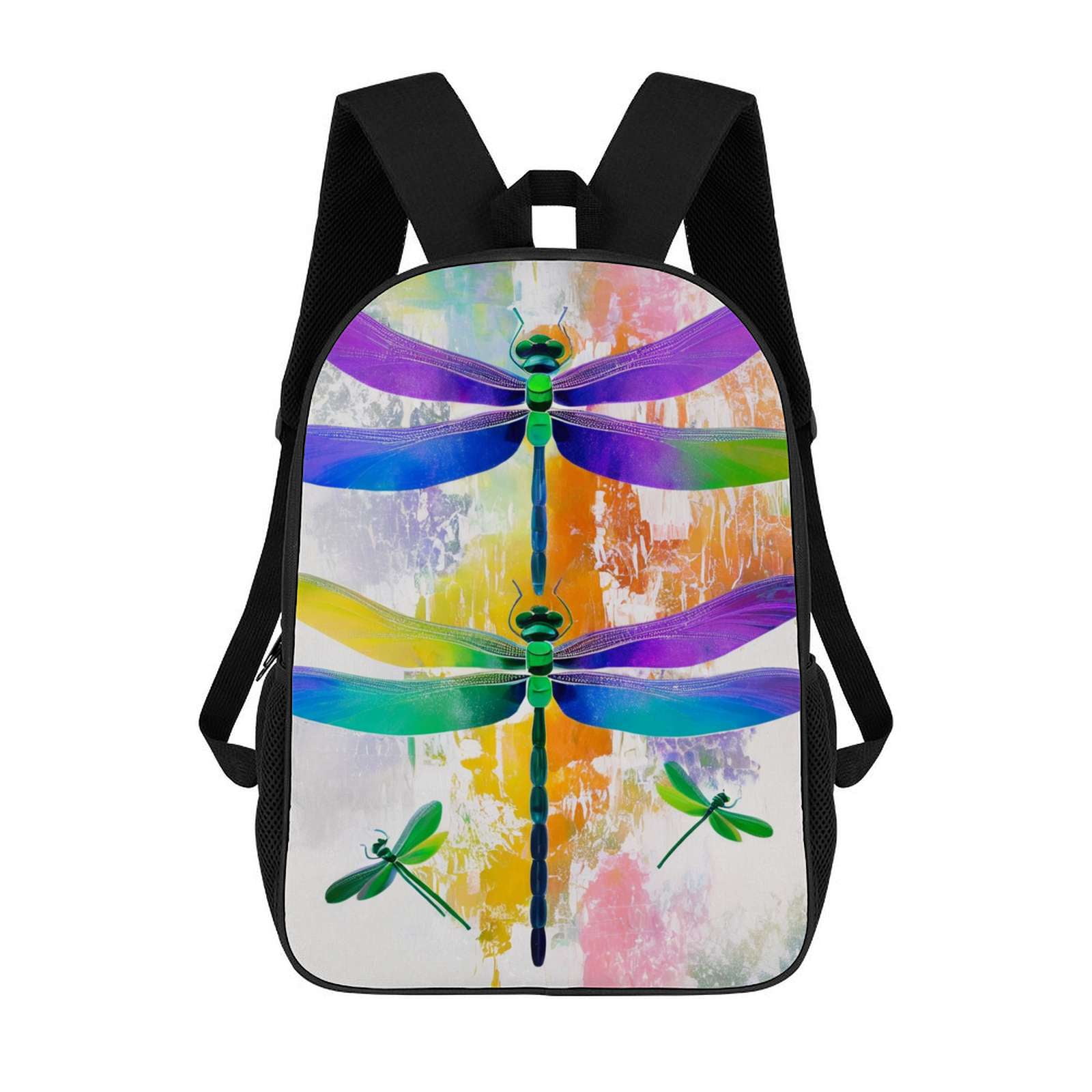 Dragonfly Pattern Art Print Large Capacity Backpacks For Teenagers ...