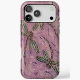 Dragonfly Pink Nature Insect Case for iPhone 11 12 13 14 15 16 17 Pro ...