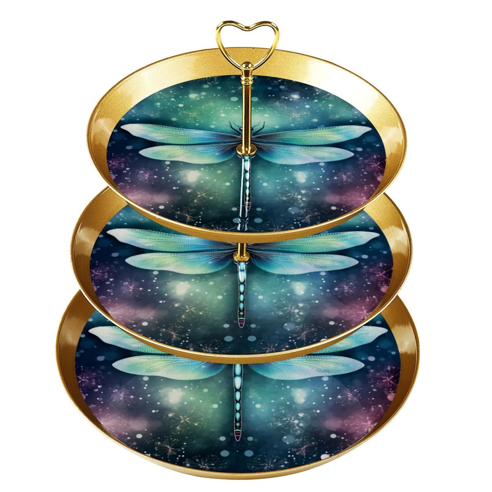 Dragonfly Plastic Discs and Iron Pillar Desk Organizer with 3 Tier ...