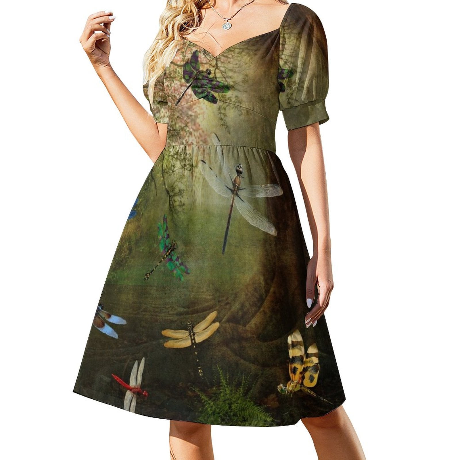 Dragonfly Playground Dress Dress women clothes Summer skirt womens ...