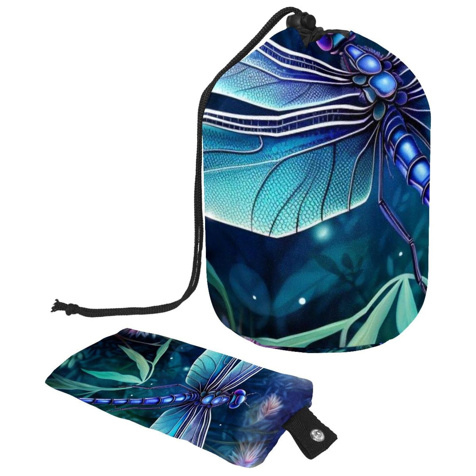Dragonfly Portable Drawstring Foldable Travel Shower Bag Wash Bag Mesh ...