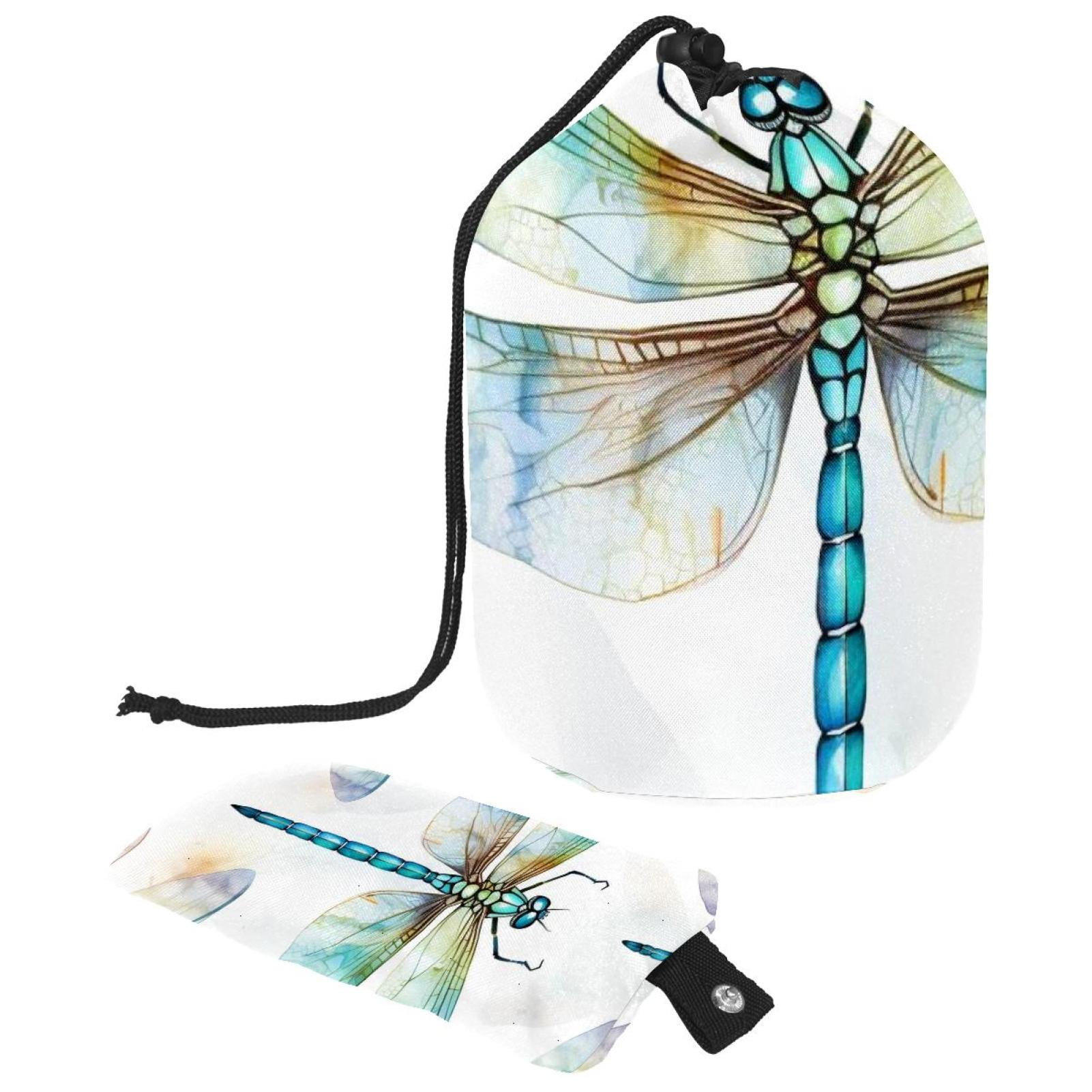 Dragonfly Portable Drawstring Mesh Shower Bags Laundry Bag Organizer ...