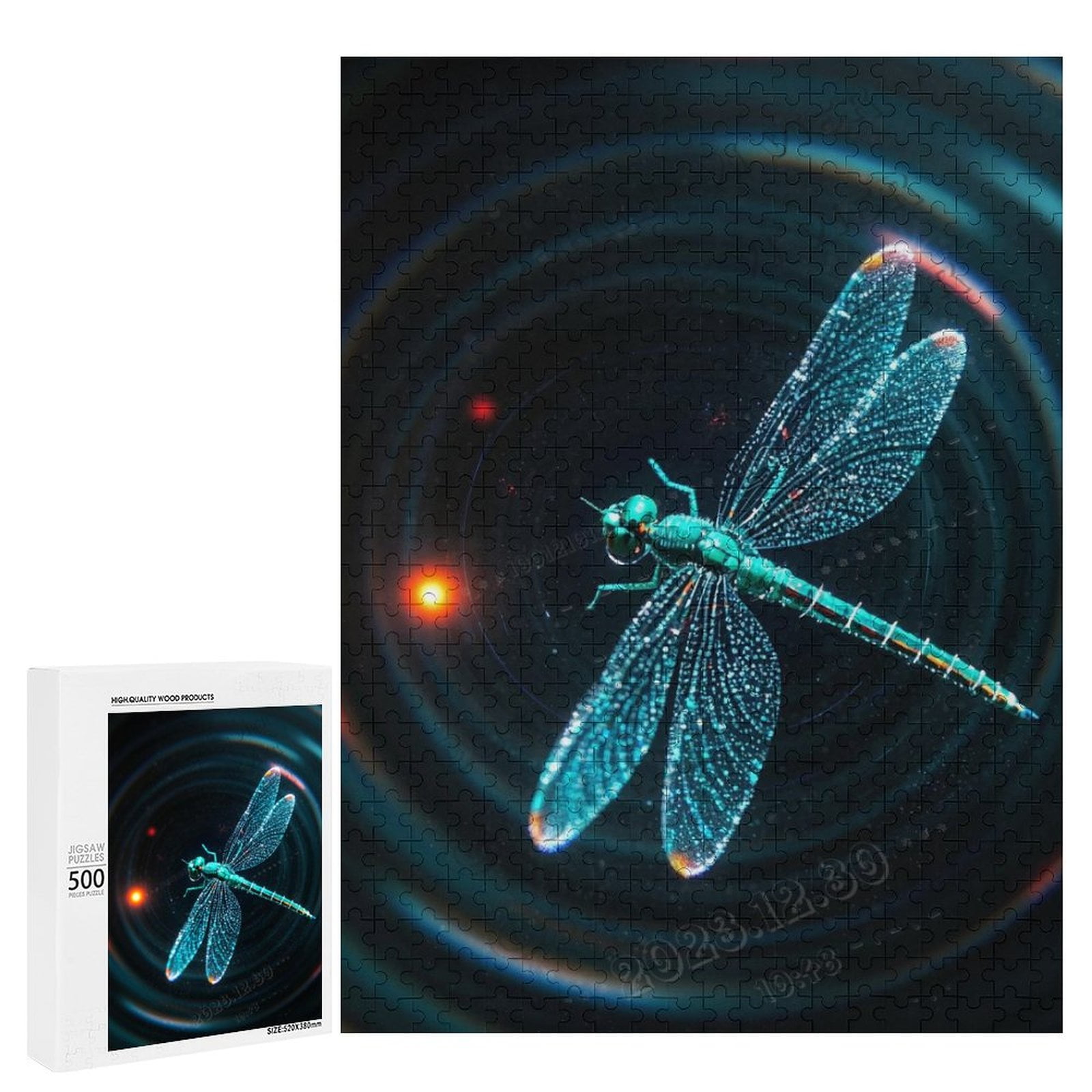 Dragonfly Precision Puzzle – 500 Pieces | Wooden Jigsaw Puzzle for ...