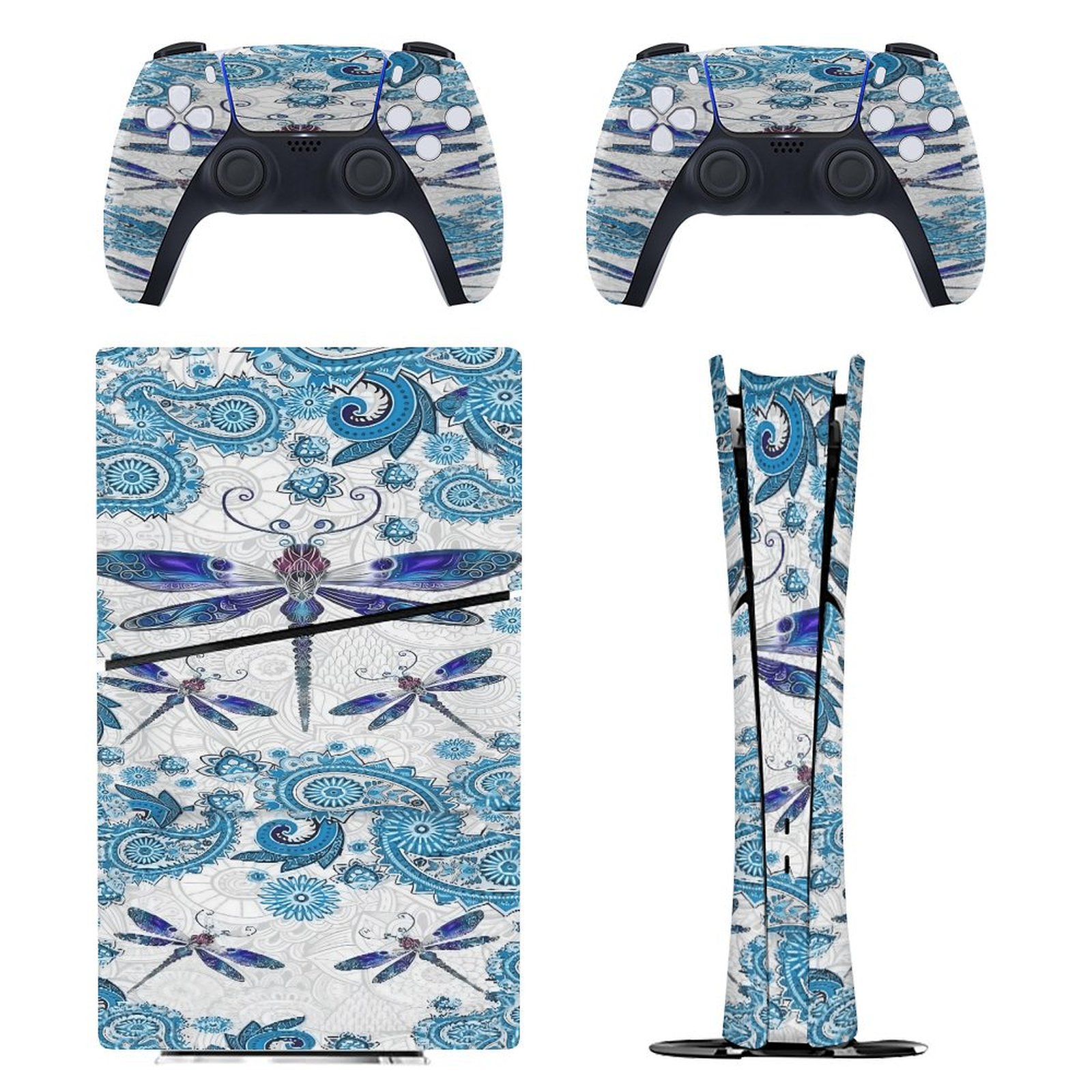 Dragonfly Print PS5/PS5 Pro/PS5 Slim Digital Disc Skin Sticker For ...