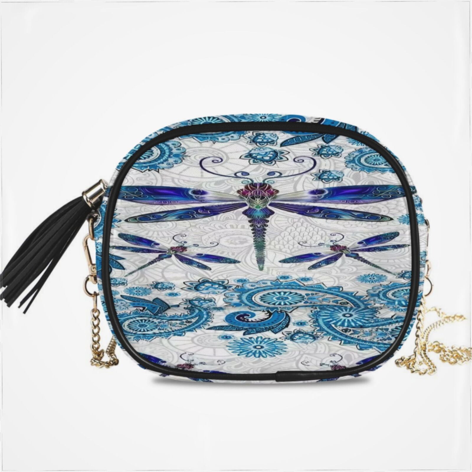 Dragonfly Print Women'S Vintage Crossbody Bag Fashion Purses Bag ...
