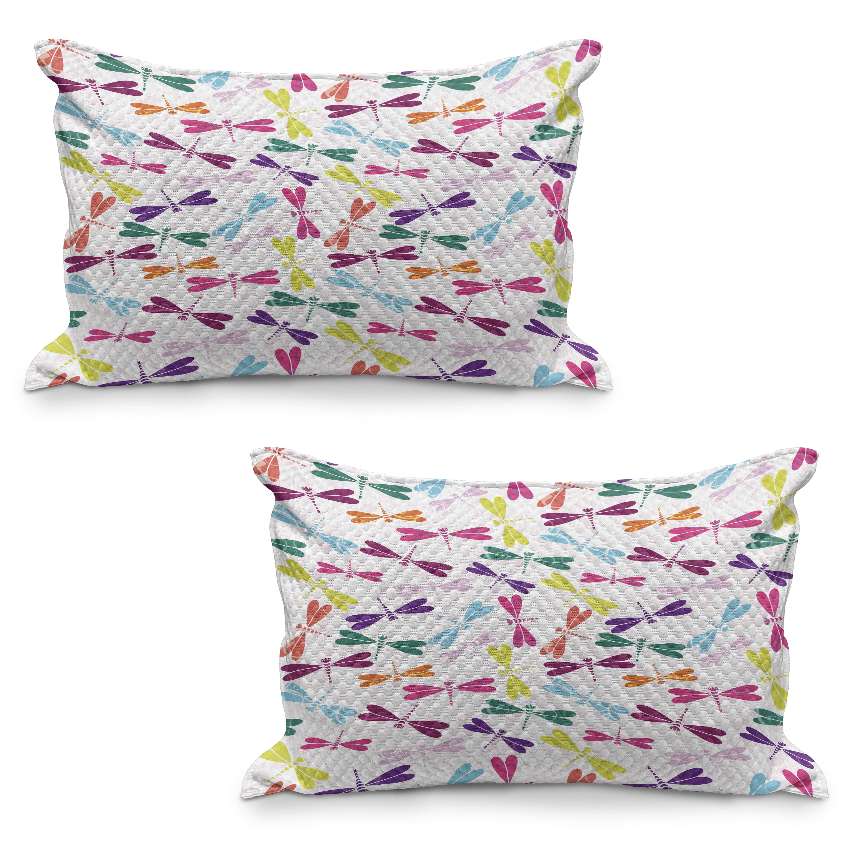 Dragonfly Quilted Pillowcover Set of 2, Playroom Birthday Bunch of ...