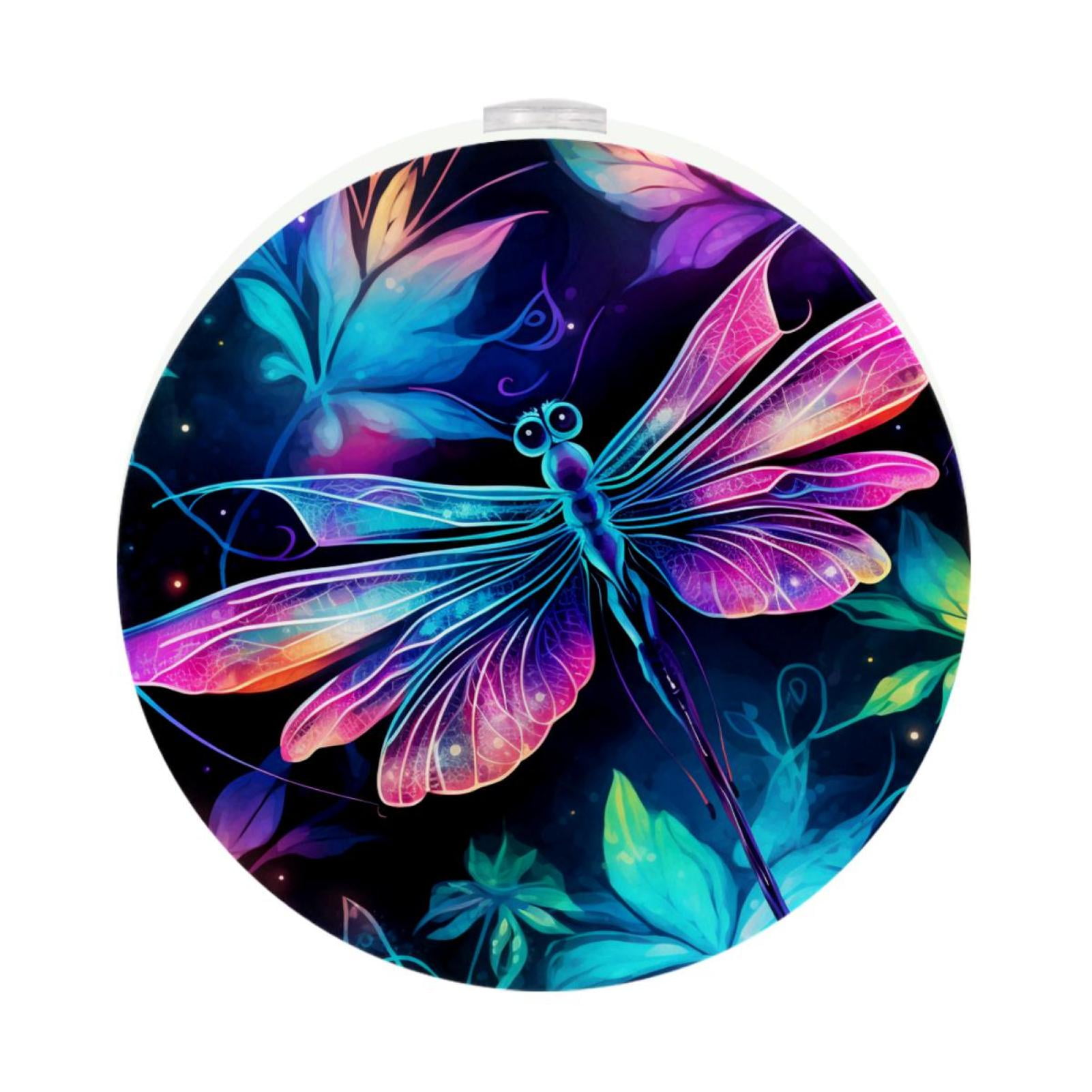 Dragonfly Set of 2 Small LED Wall Night Lights with Inductive Light ...