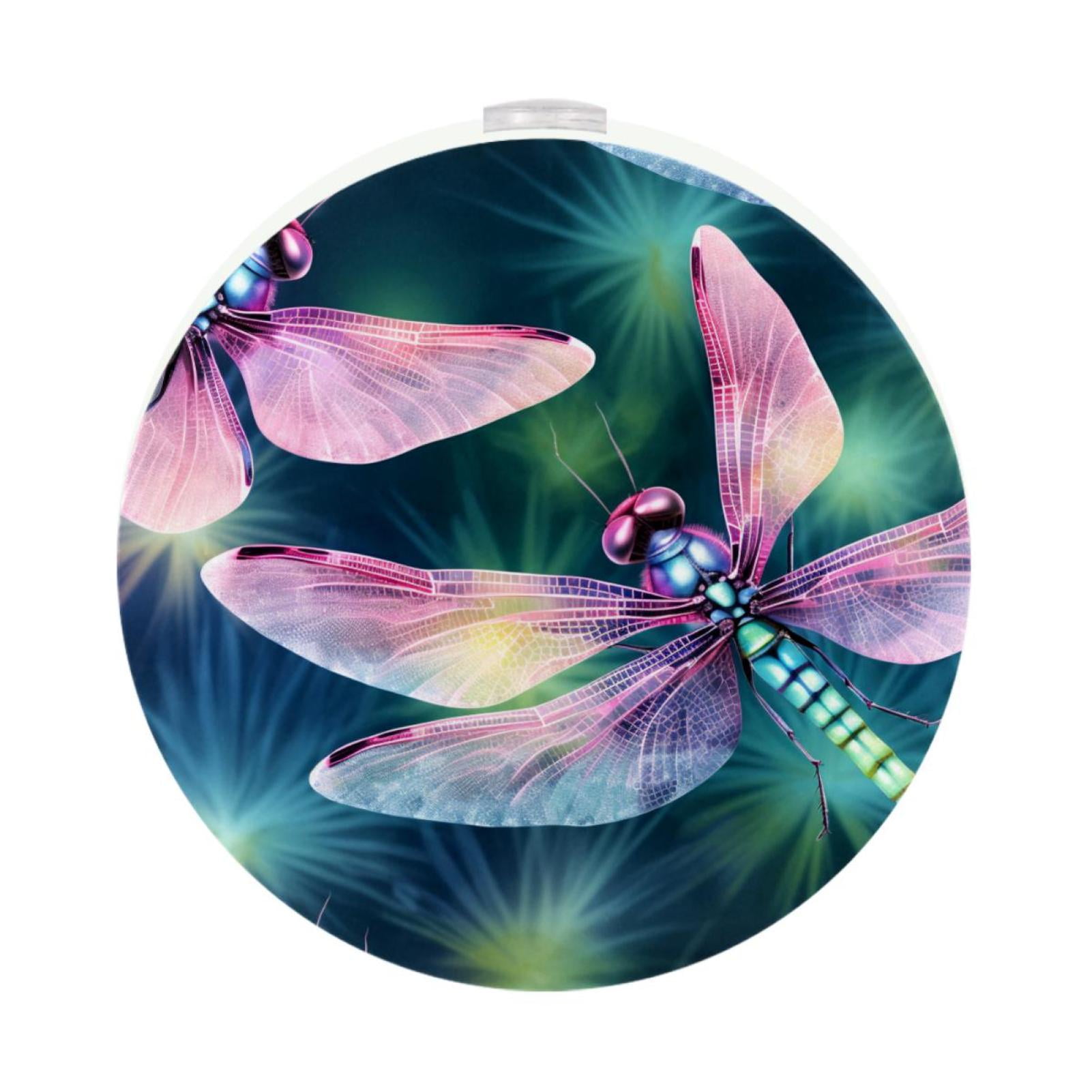 Dragonfly Set of 2 Smart LED Night Lights with Induction Light Control ...