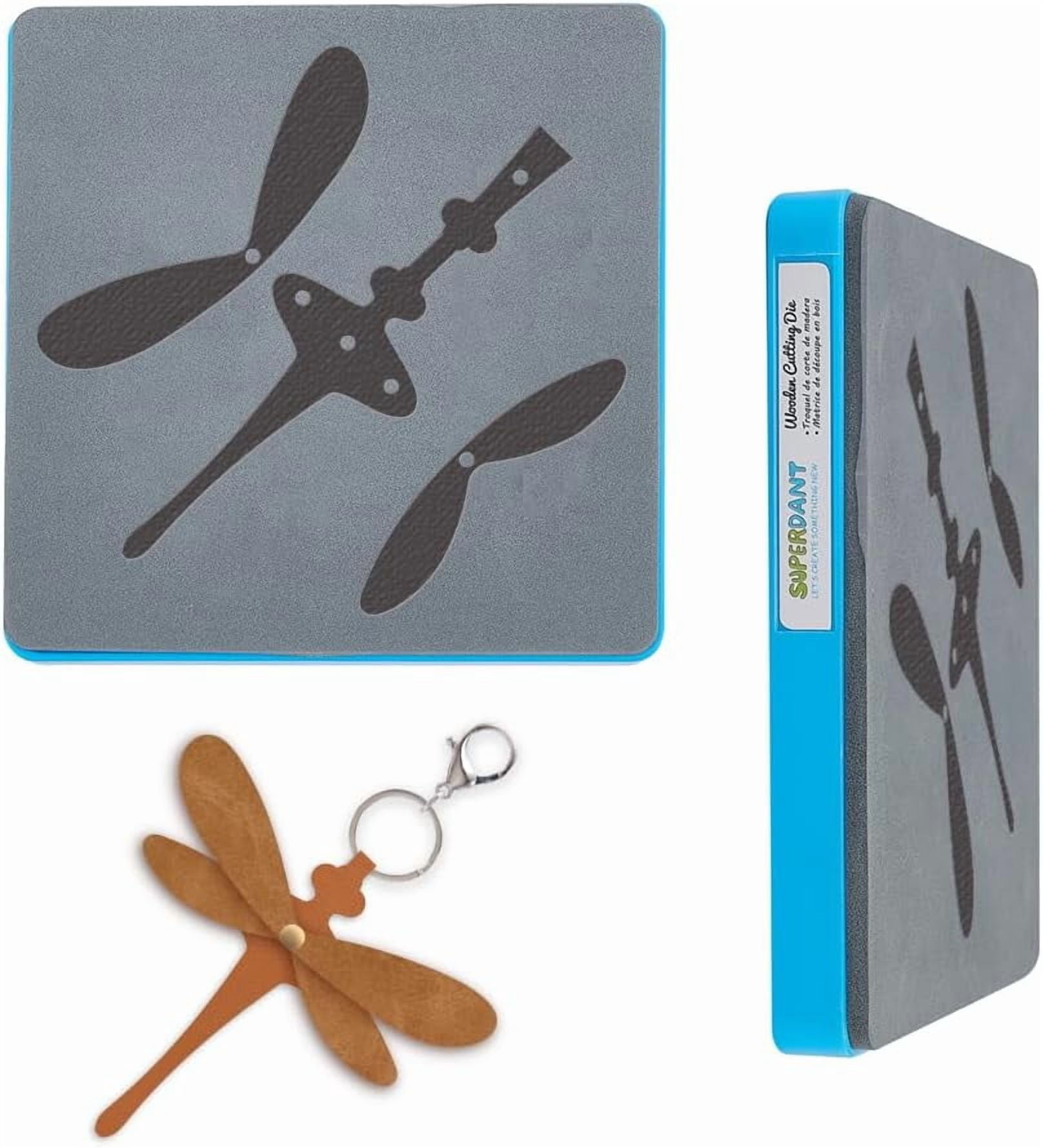 Dragonfly Shape Leather Cutting Dies Leather Earrings Wooden Die Cutter ...