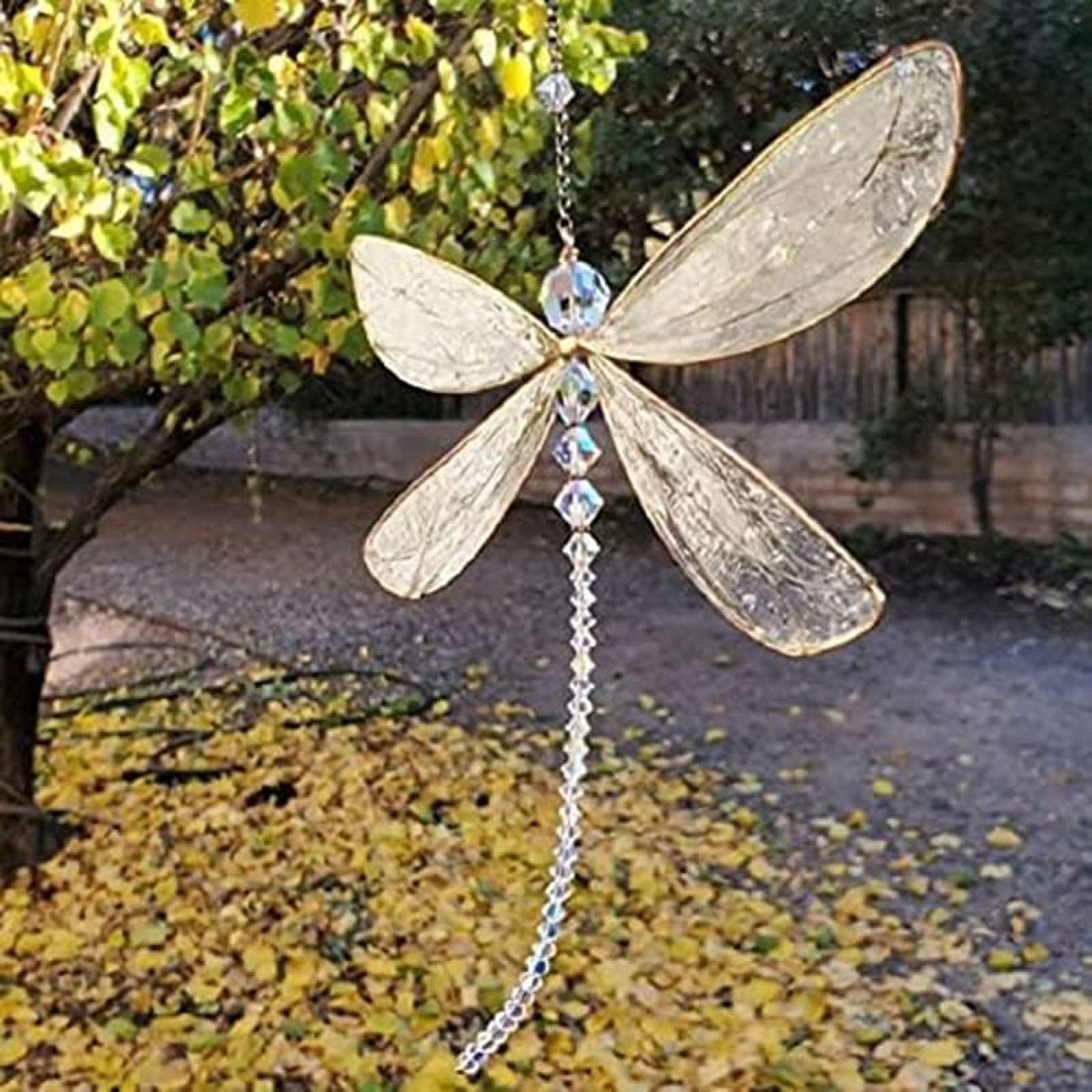 Dragonfly, Small Dazzle Fly Dragonfly Sun Catcher with Crystals,Rainbow ...