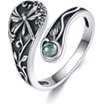 Dragonfly Spoon Ring S925 Sterling Silver Dragonfly Ring Adjustable ...