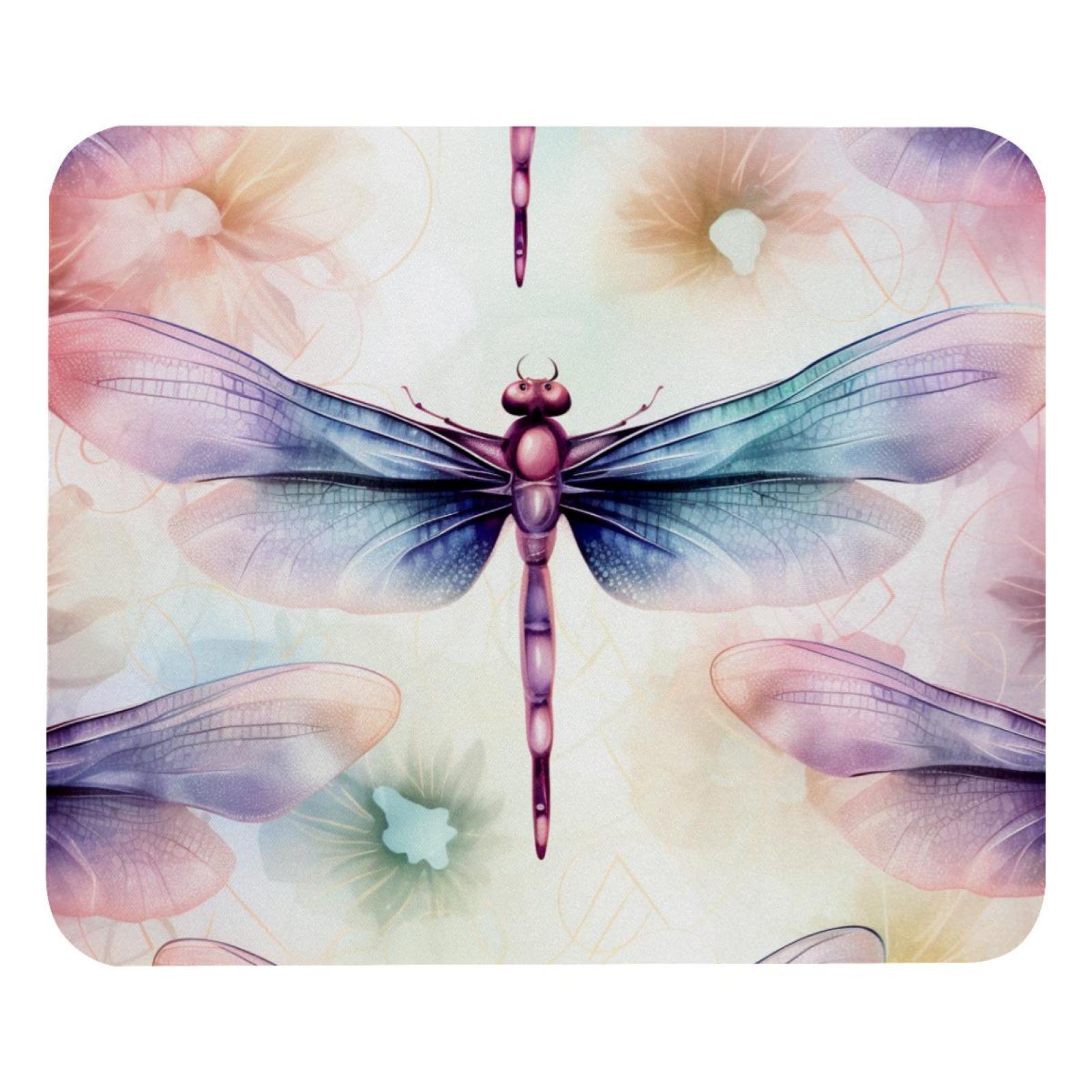Dragonfly Square Desk Mat Gaming Mouse Pad, 8.3x9.8 Inch Non-Slip ...
