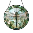 Dragonfly Stained Glass Suncatcher – Botanical Garden Window Decor ...