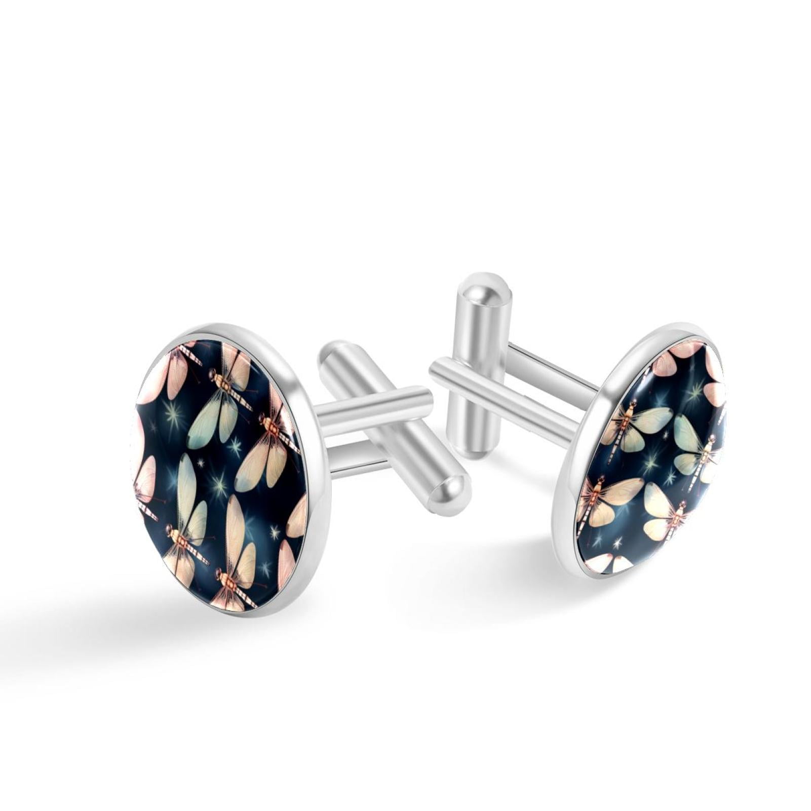 Dragonfly Stylish Stainless Steel Men's Cufflinks for Business Attire ...