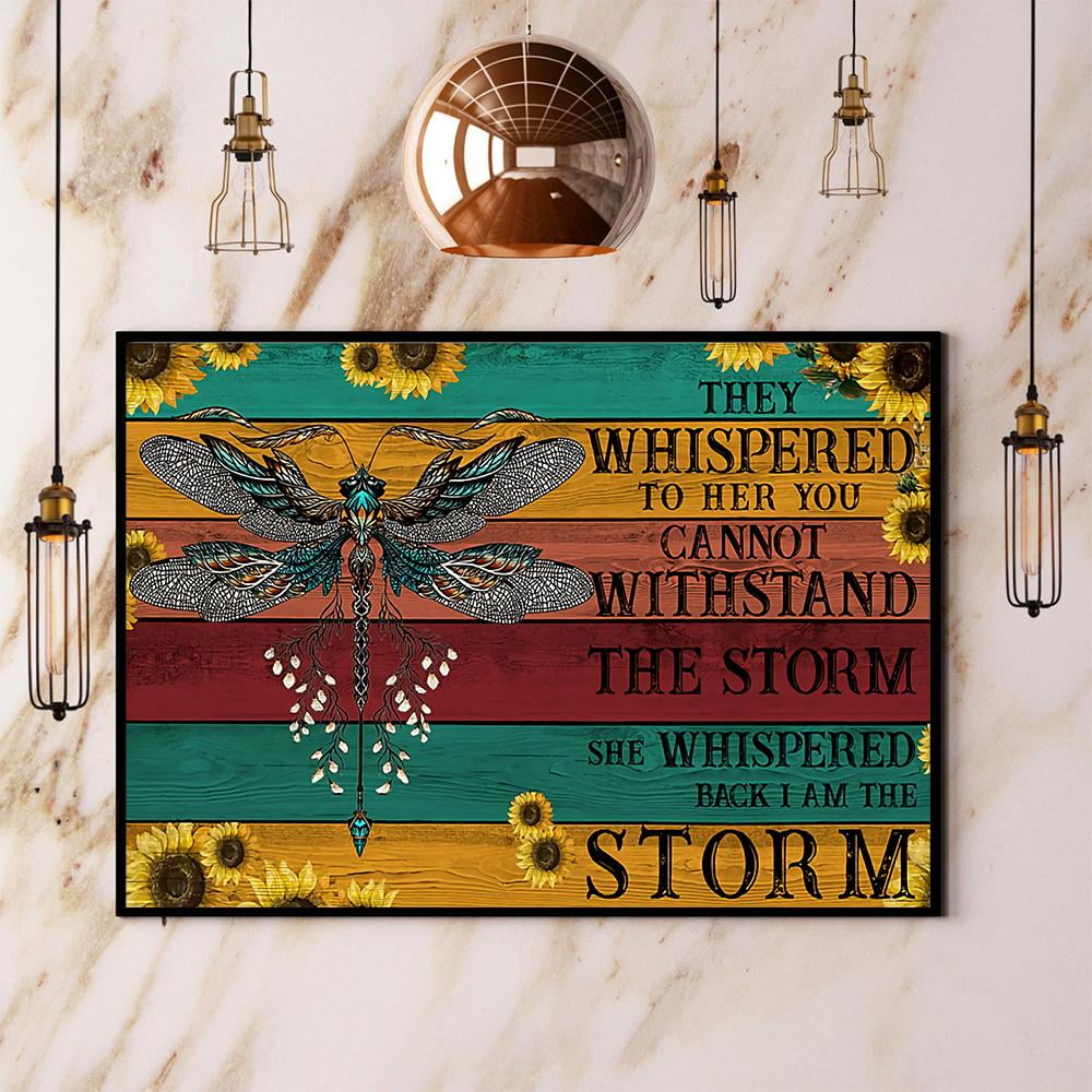 Dragonfly Sunflower They Whispered To Her You Cannot Withstand Paper ...