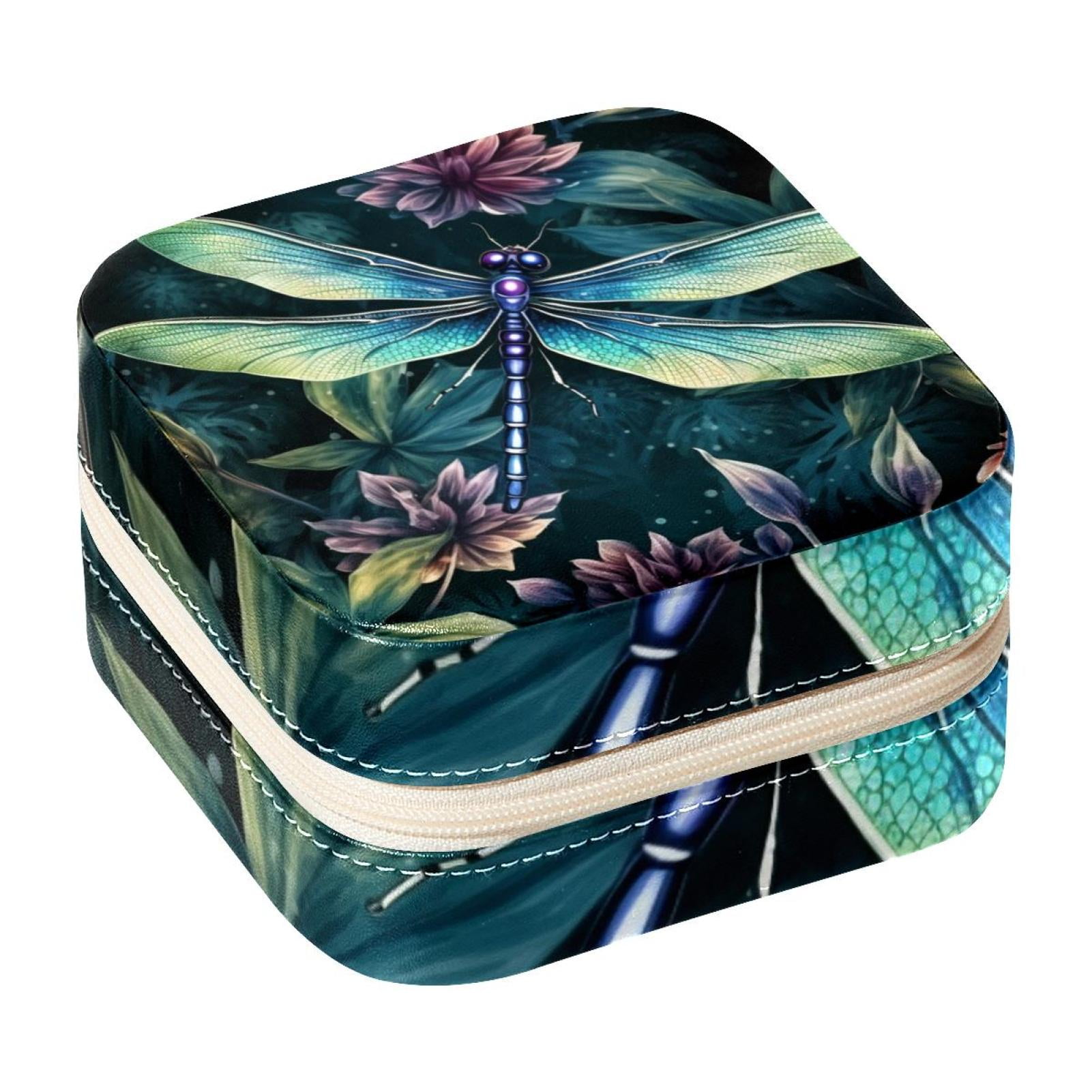 Dragonfly Travel Portable Square Jewelry Stand, Earring Organizer, Ring ...