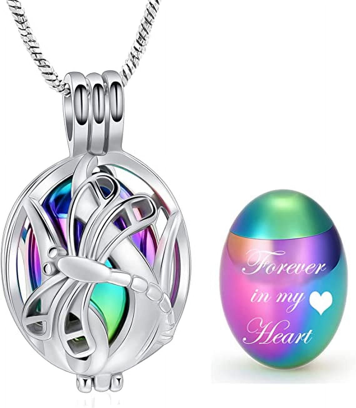 Dragonfly Urn Necklace for Ashes Cremation Jewelry Urn Necklace for ...