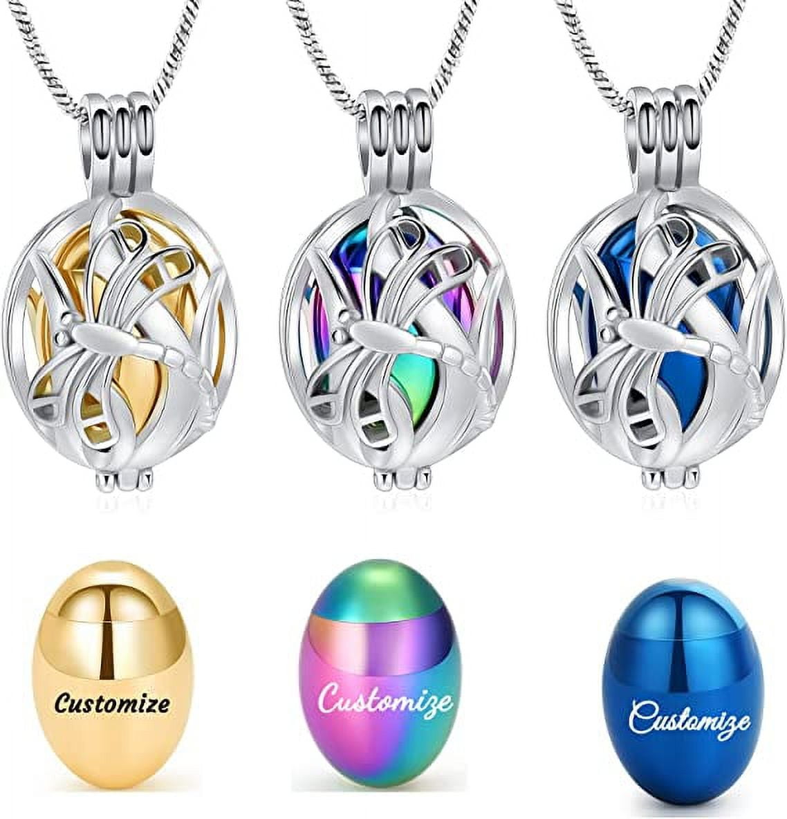 Dragonfly Urn Necklace for Ashes Cremation Jewelry Urn Necklace for ...