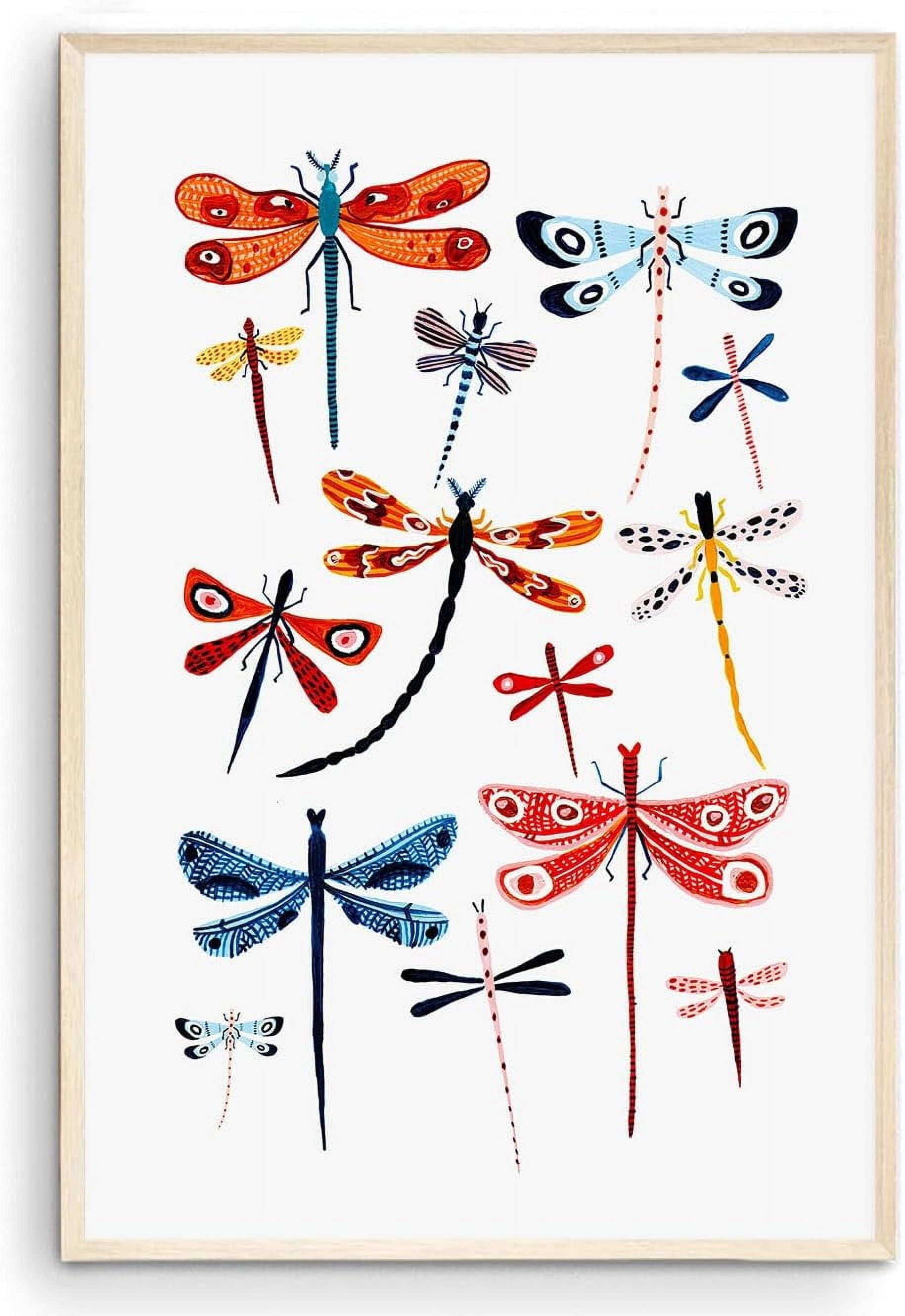 Dragonfly Wall Art, Insect Print, Bugs Print, Kids Room Decor, Animal ...