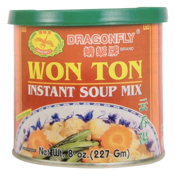 Dragonfly Won Ton Instant Soup Mix, Oriental Soup Mix, 8 Ounce ...