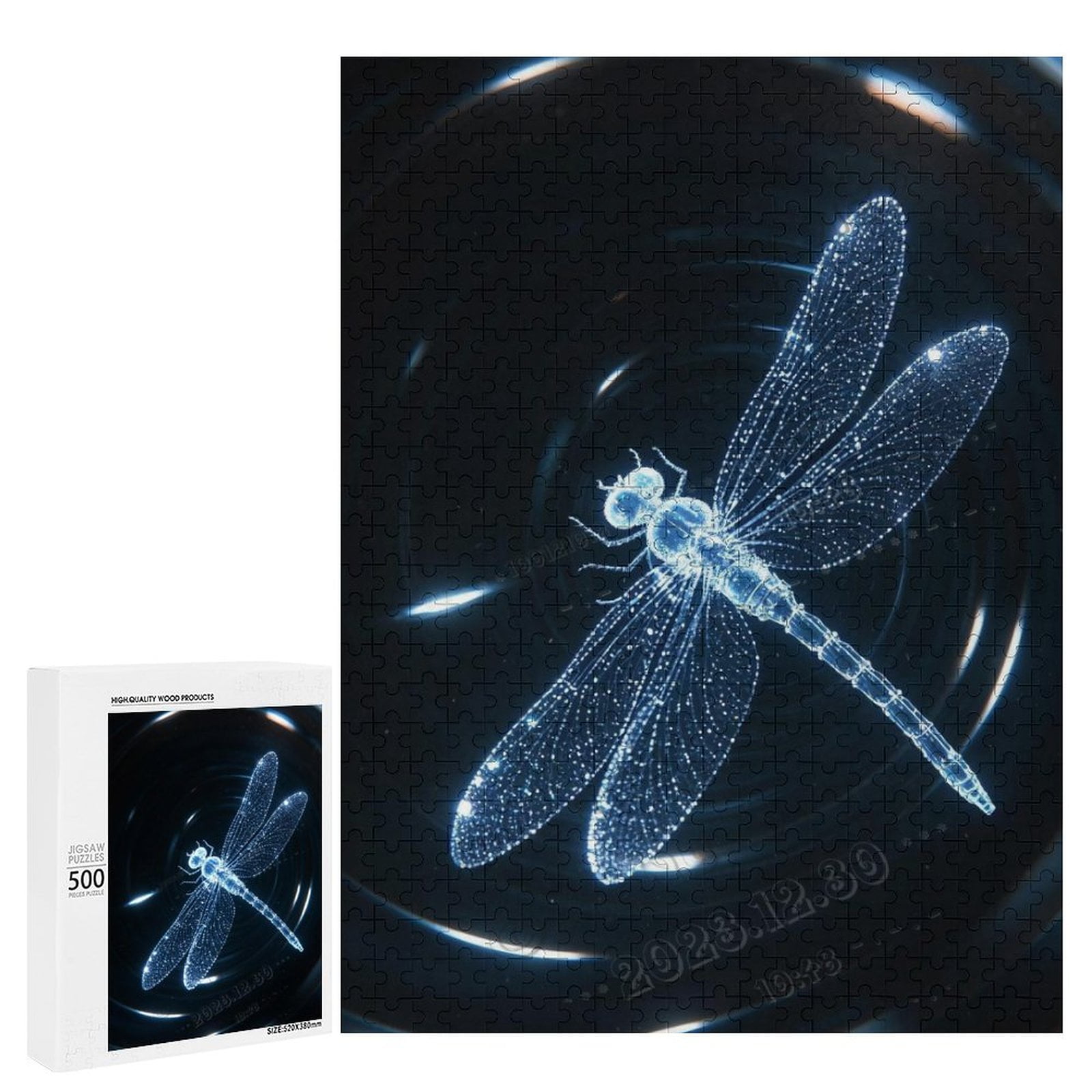 Dragonfly Wooden Puzzle – 500 Pieces for Adults | Stunning Insect Art ...