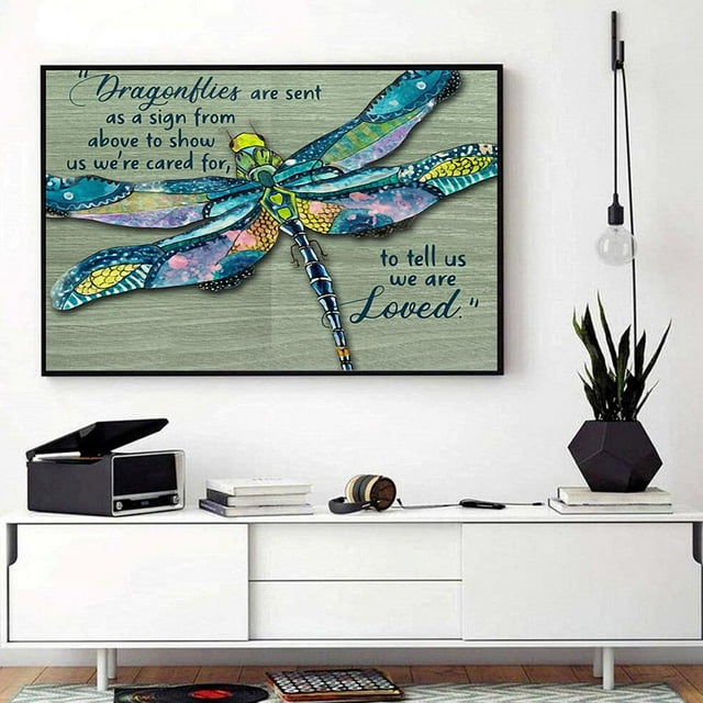 Dragonfly poster dragonflies are sent as a sign from above to show us ...