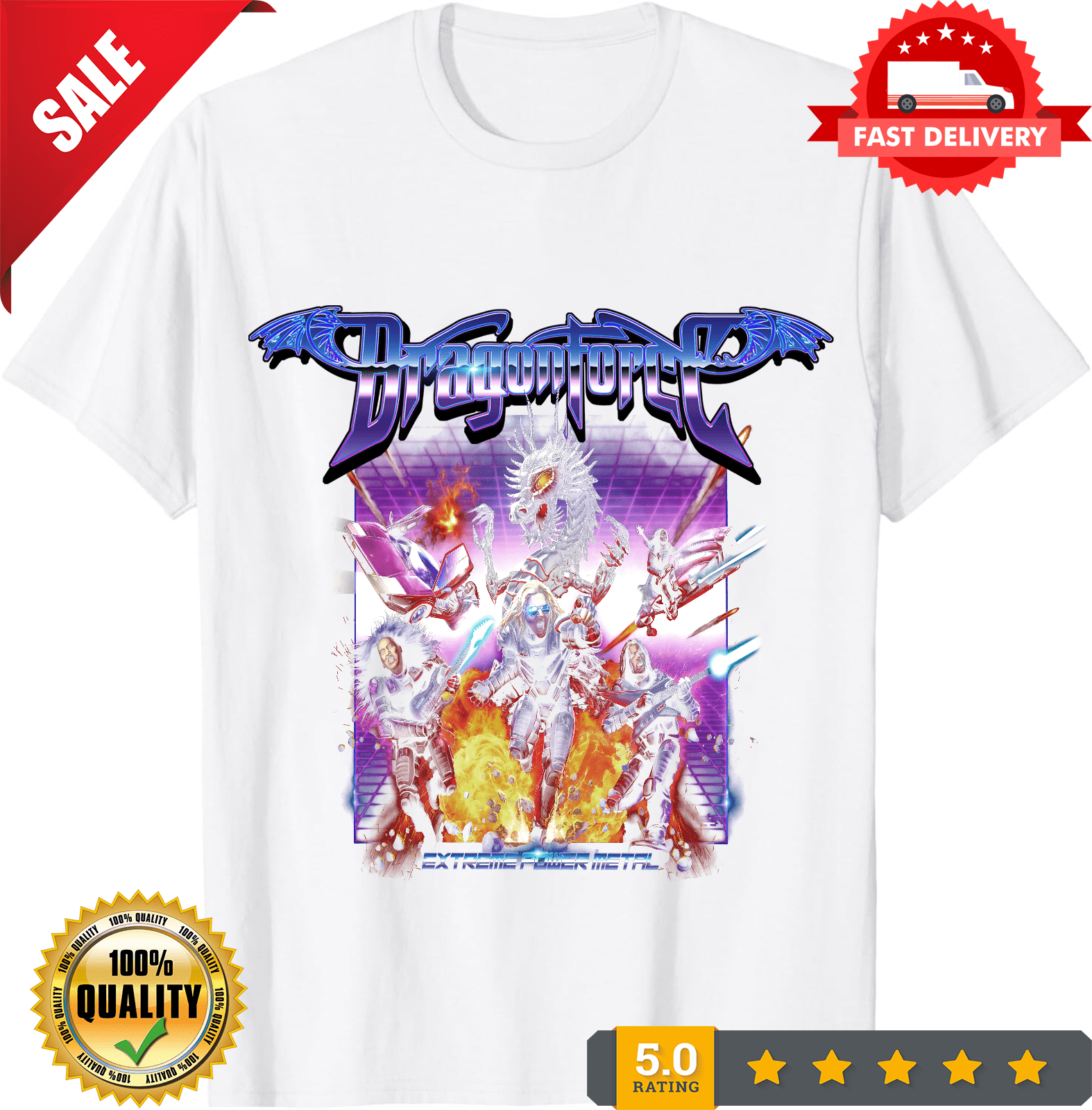 Dragonforce Extreme Metal Tour Band Tee Shirt S-5XL FL0454, ULTRA ...