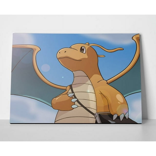Dragonite Pokemon Poster or Wrapped Canvas - Walmart.com