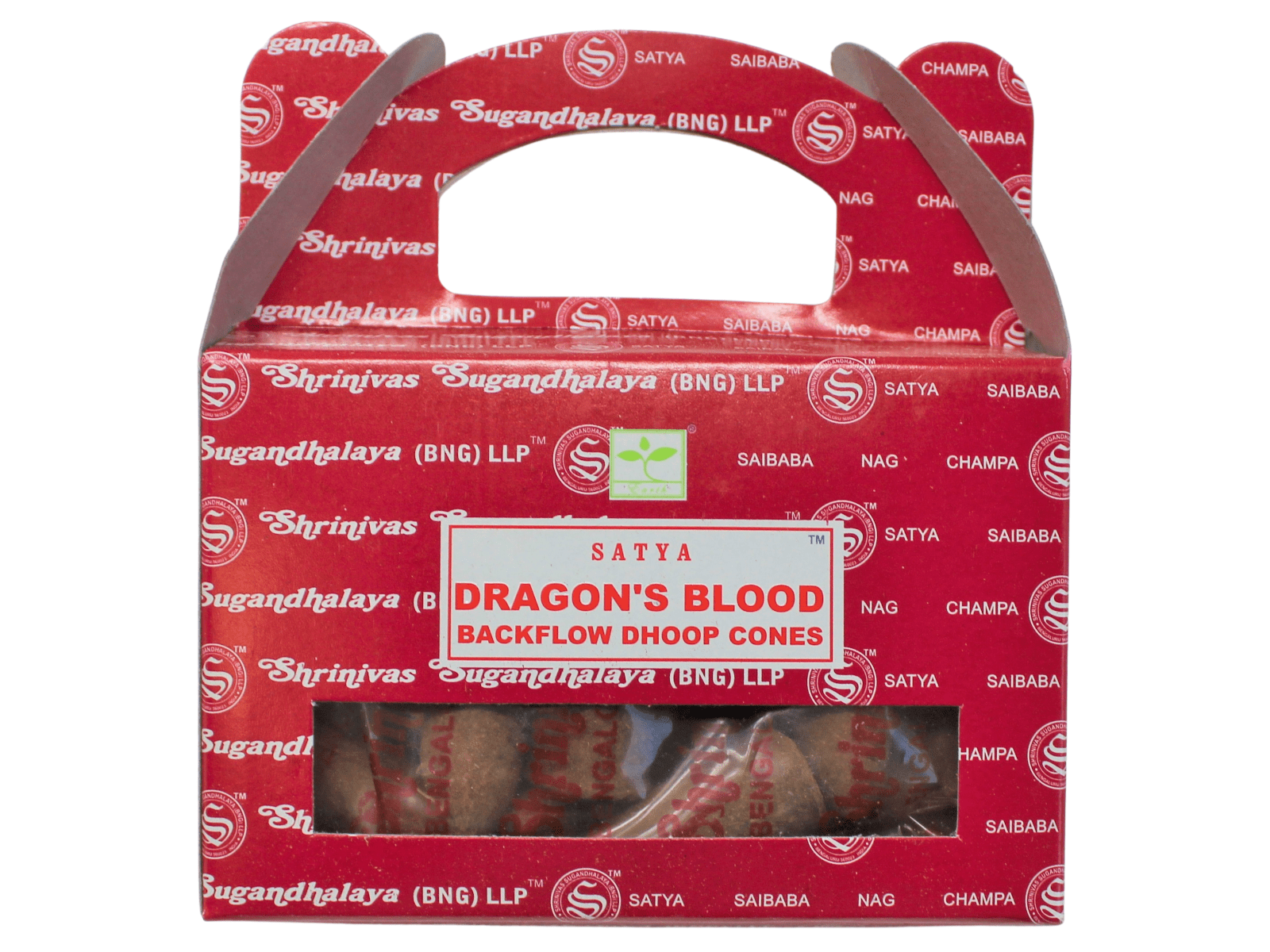 Dragons Blood Backflow Incense Cones by Satya 24 Pack for Purification ...