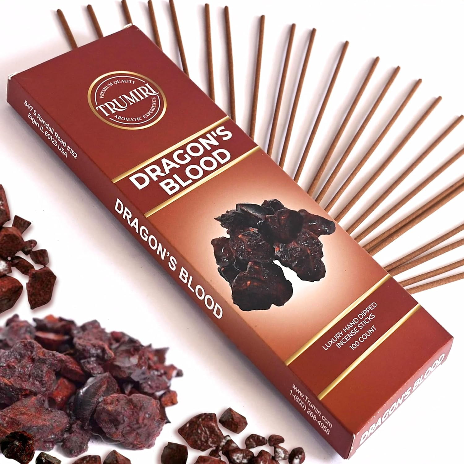 Dragons Blood Incense Sticks - Pack of 100 Insence-Sticks - Made with ...