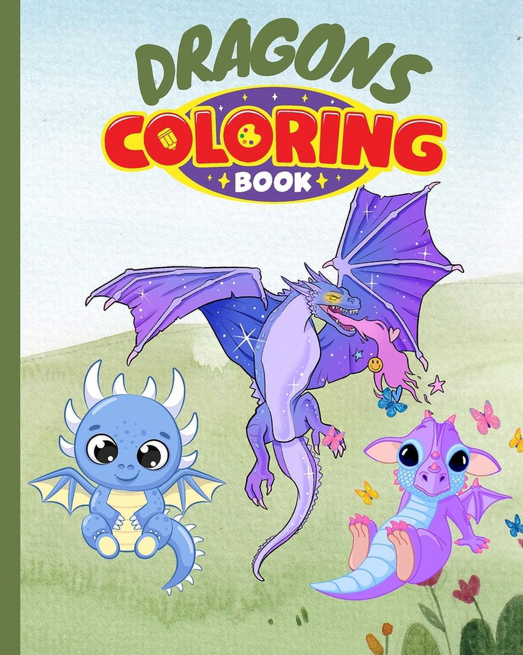 Dragons Coloring Book For Kids : Fantasy Dragons Coloring Activity ...