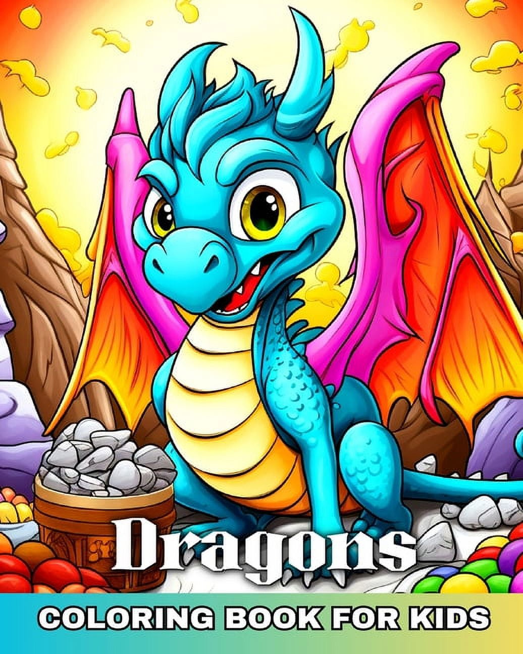 Dragons Coloring Book for Kids: Dragon Coloring Pages for Kids with ...
