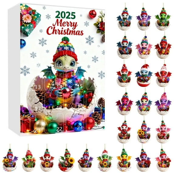 Dragons Countdown Calendar Advent Calendar With 25 Windows Winter ...
