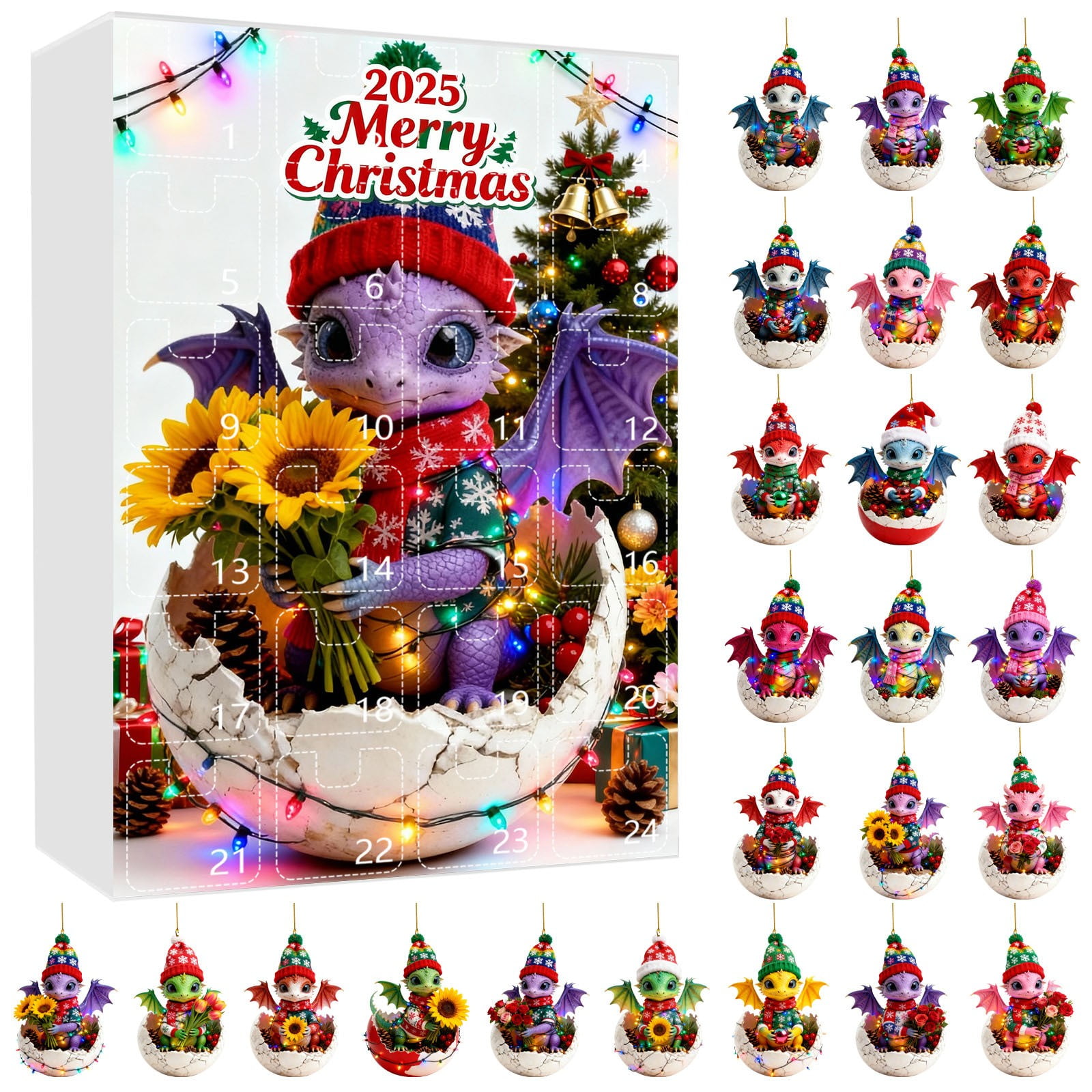 Dragons Countdown Calendar Advent Calendar With 25 Windows Winter ...