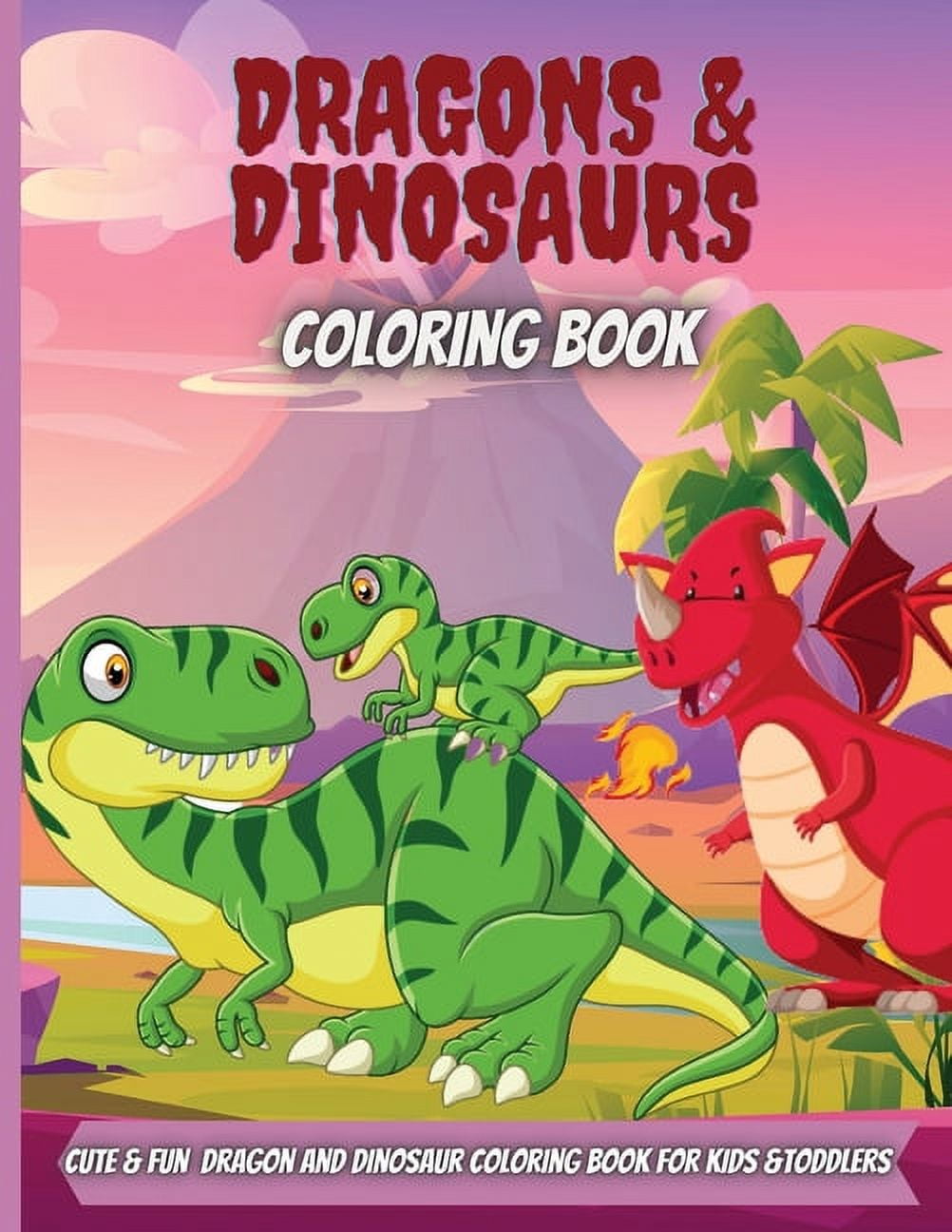 Dragons & Dinosaurs Coloring Book - Walmart.com