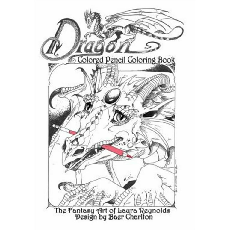 fantasy dragon coloring book
